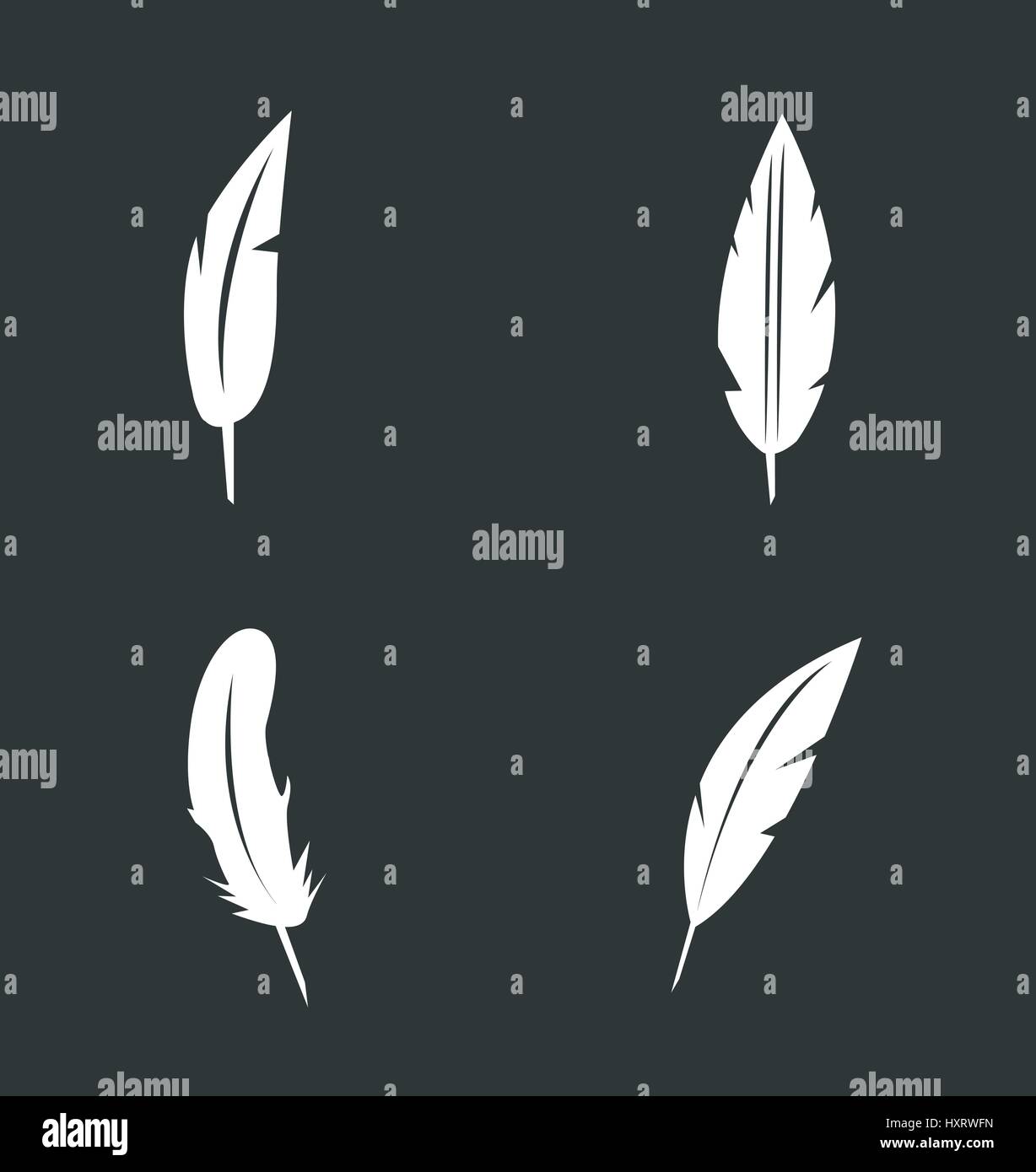 Vector feather icons set Stock Vector Image & Art - Alamy