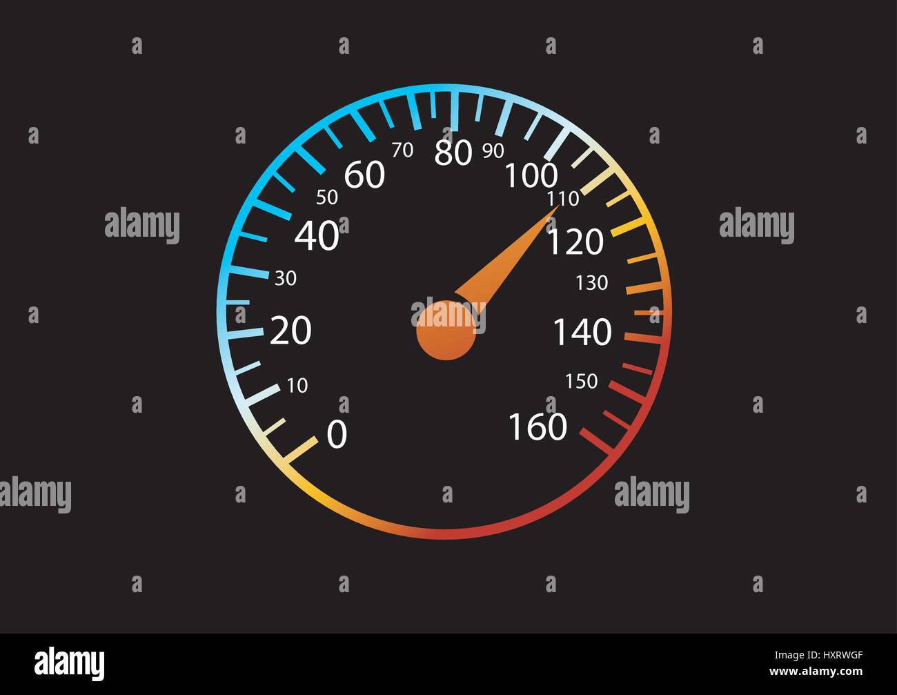 Car speedometers on black background Stock Vector Image & Art - Alamy