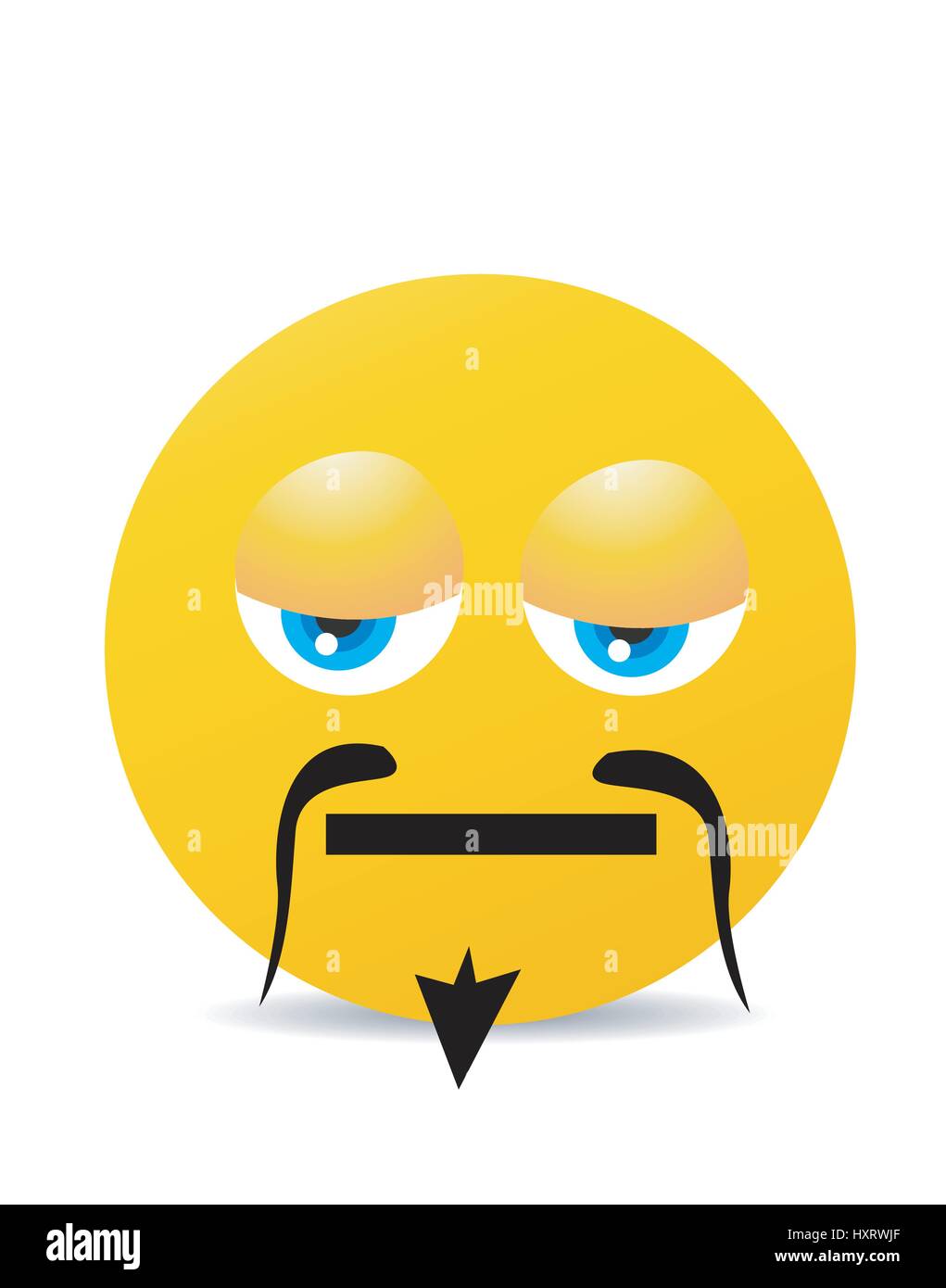 Modern yellow laughing happy Cut Out Stock Images & Pictures - Alamy