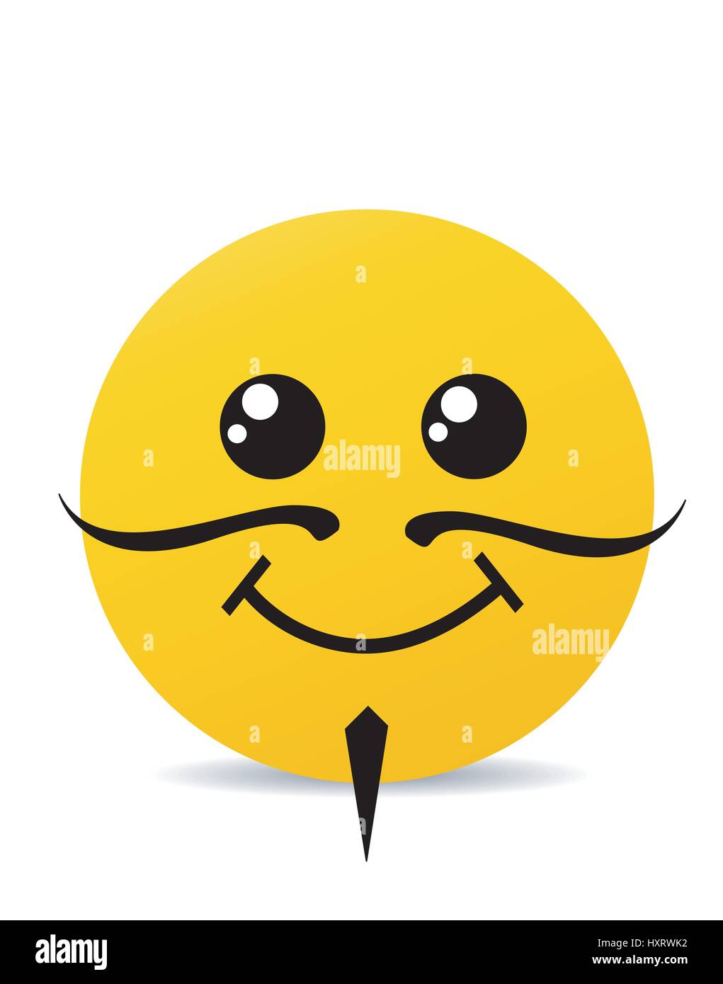 Modern yellow laughing happy Cut Out Stock Images & Pictures - Alamy