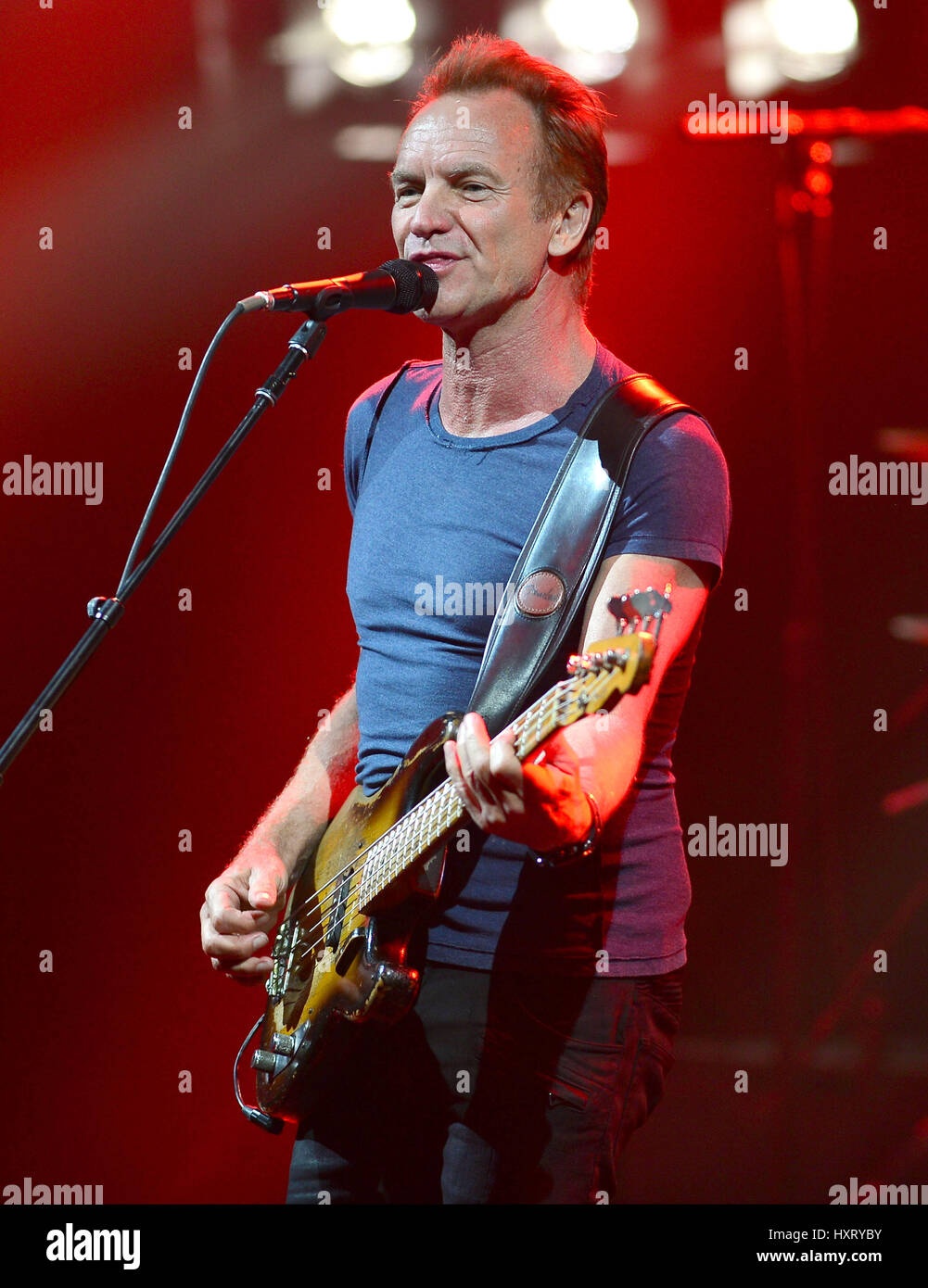 Sting performs live at the Fillmore Miami Beach at the Jackie Gleason ...