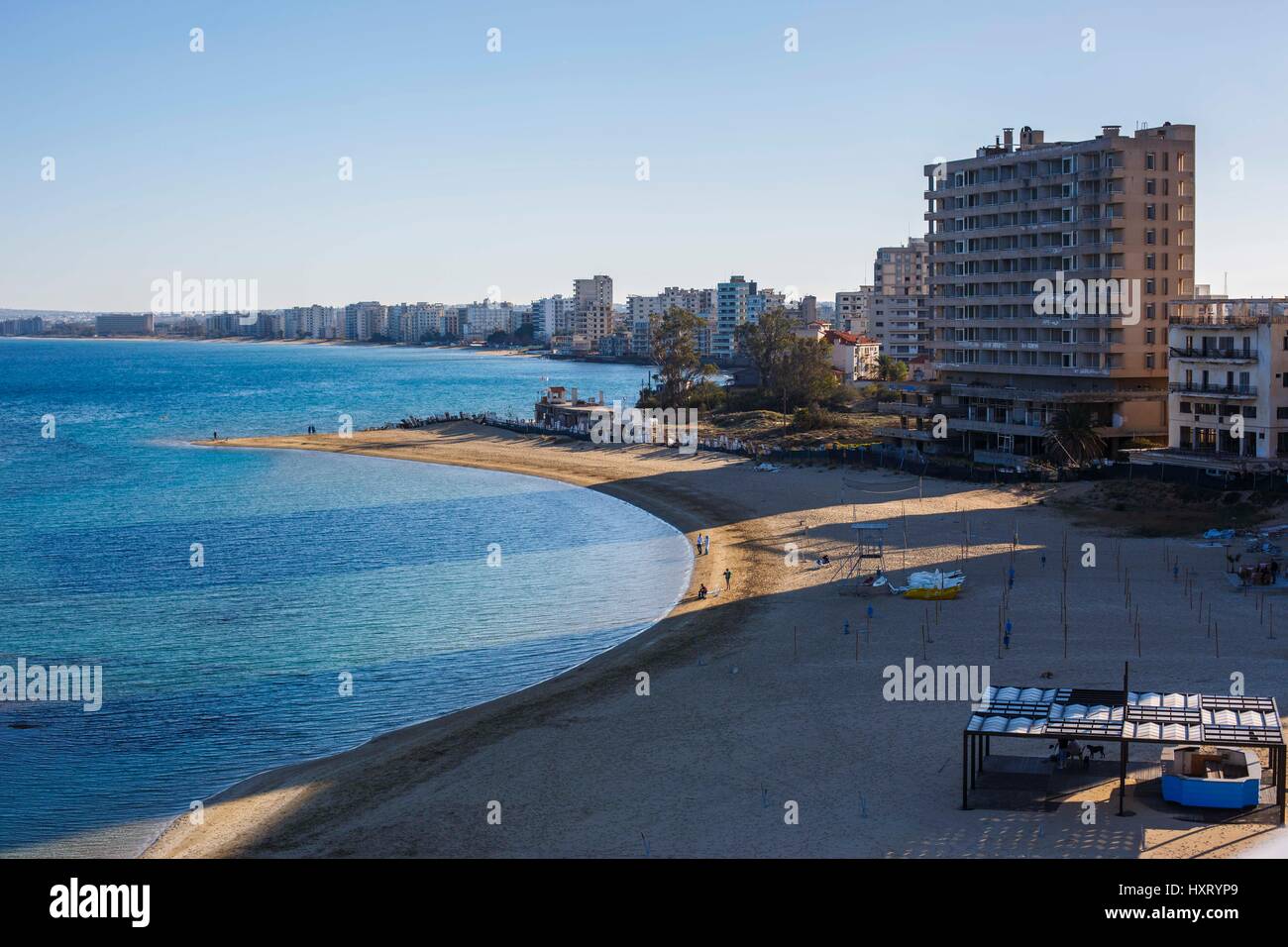 Famagusta, Northen Cyprus - Abandoned hotels in the beach at Varosha ...