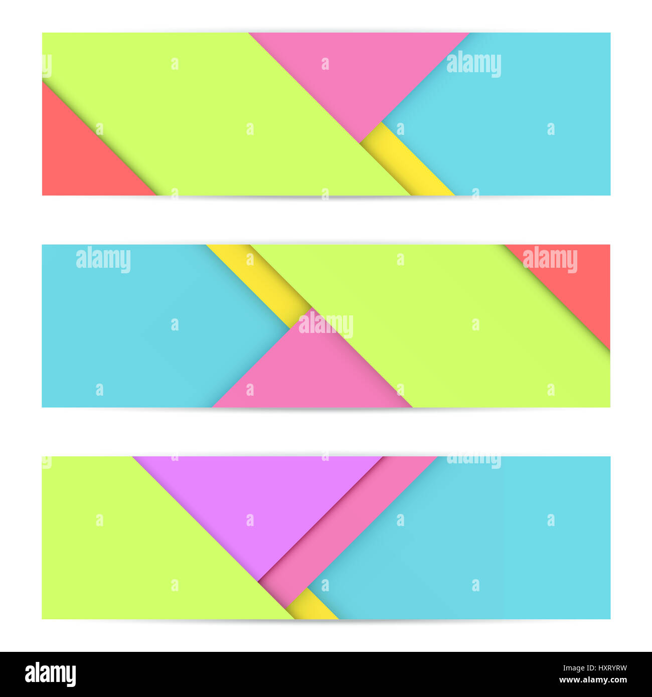 Banner of modern material design Stock Photo - Alamy