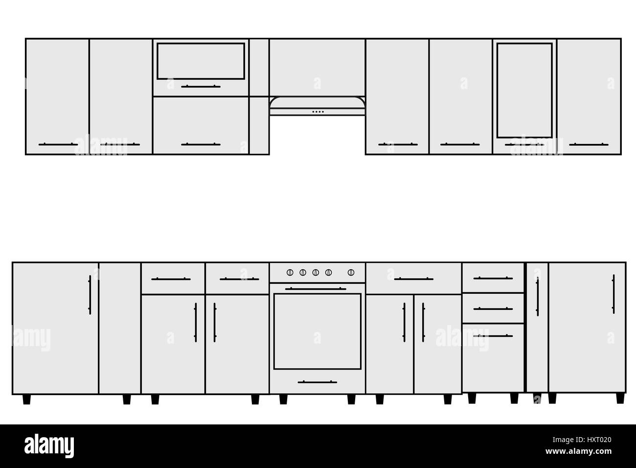Kitchen design sketch hi-res stock photography and images - Alamy