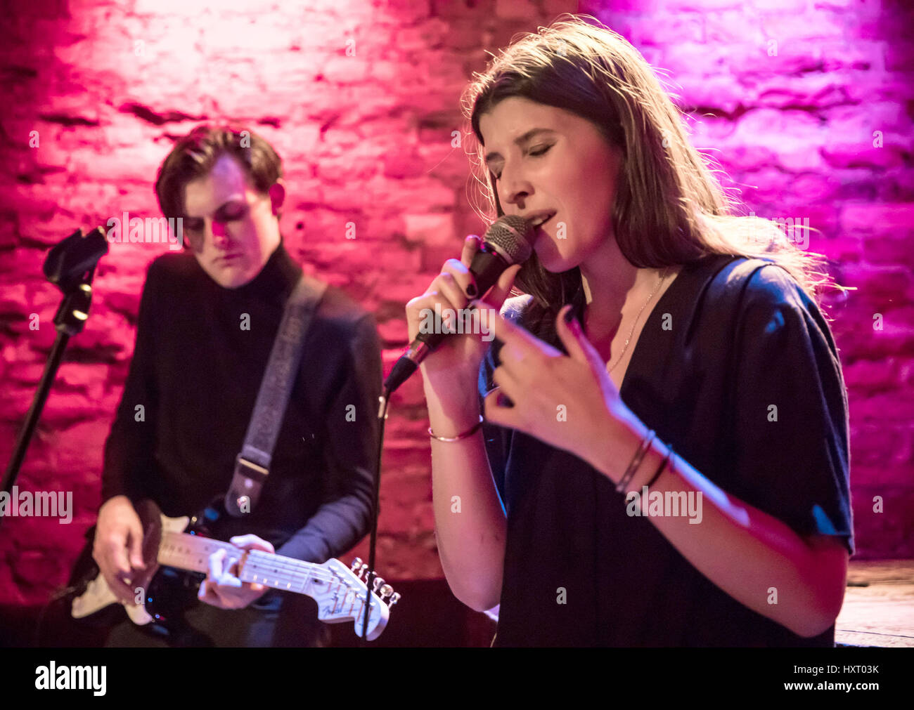 Mafalda performs live at Rockwood Music Hall in Manhattan's Lower East ...