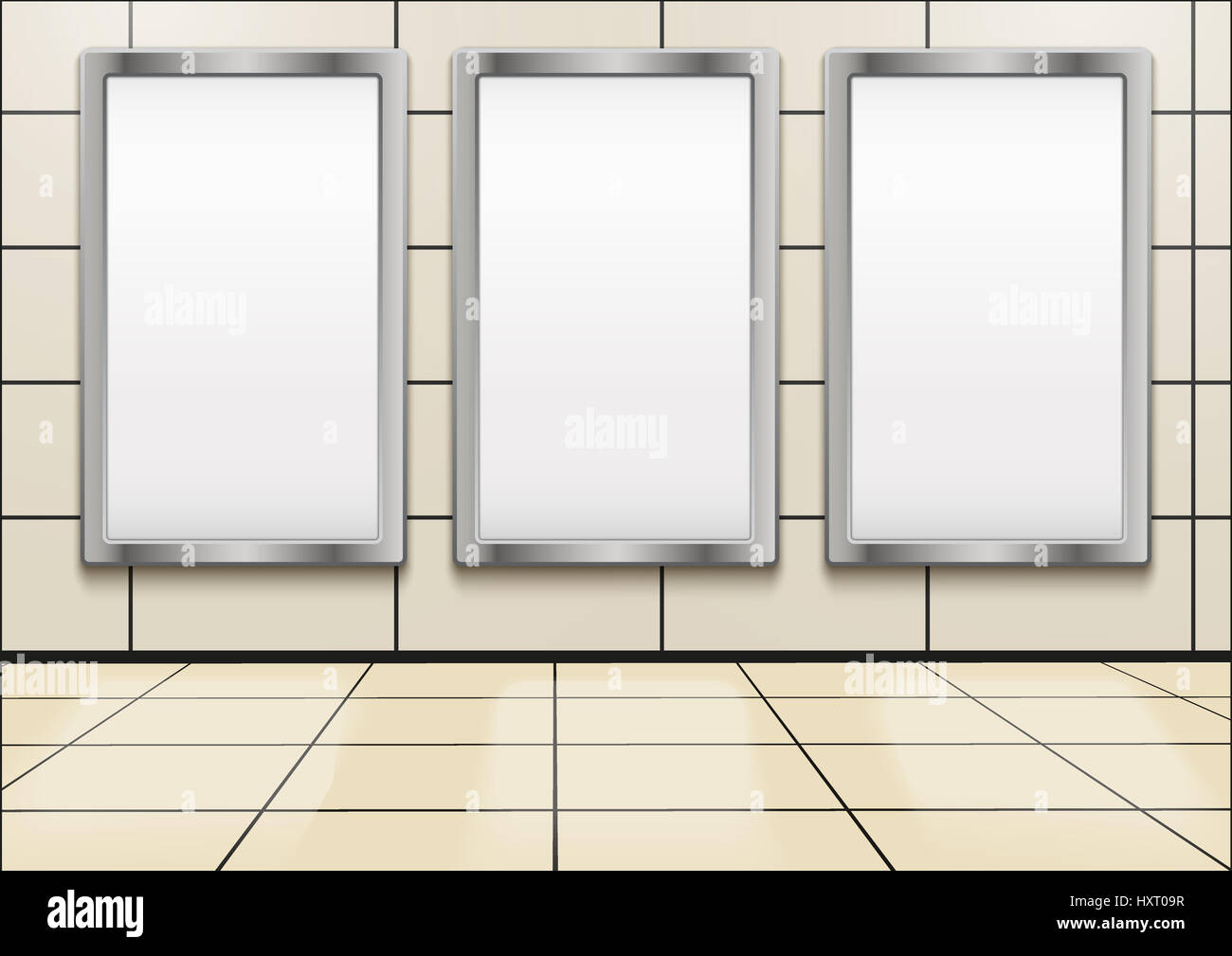 Mockup billboard inside metro subway hi-res stock photography and ...
