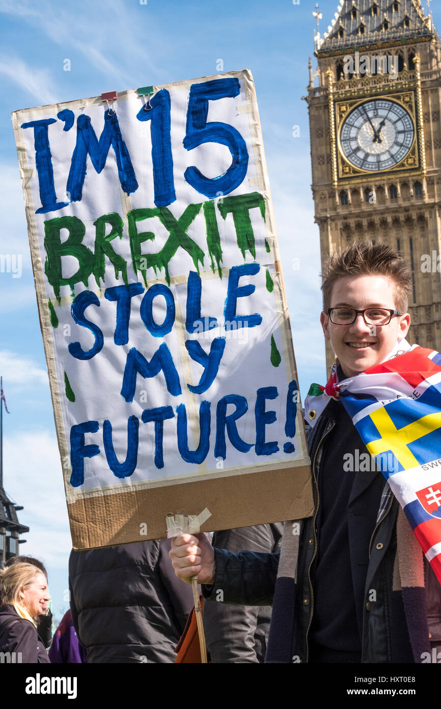 Unite for Europe march in London on 25 March 2017 Stock Photo - Alamy