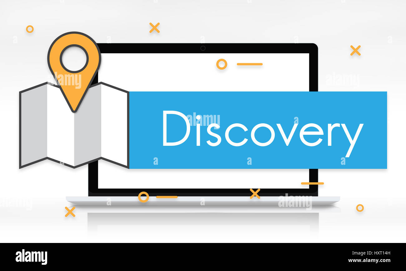 Adventure Destination Discover Location Icon Stock Photo - Alamy