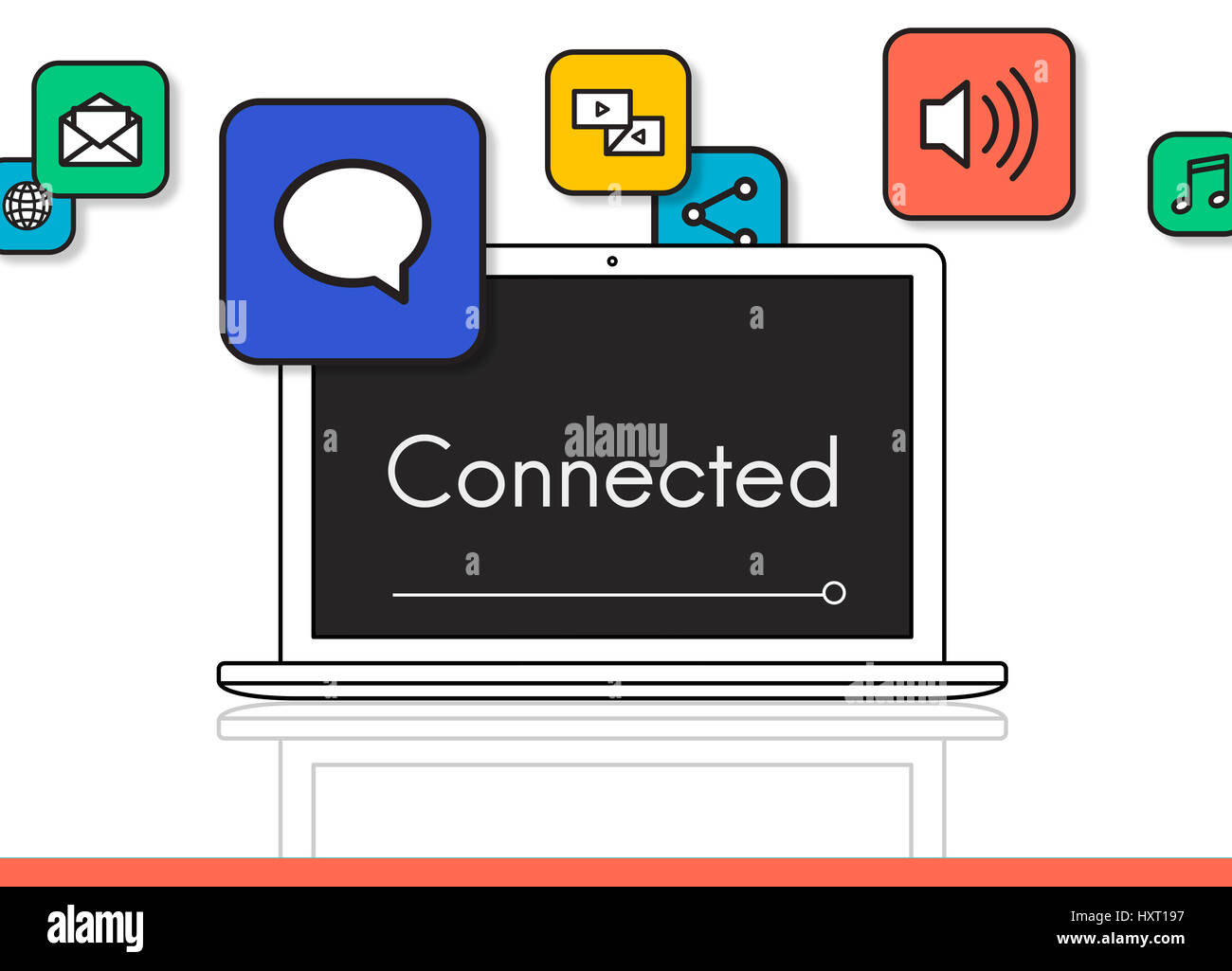 Get In Touch Connection Online Icon Stock Photo - Alamy