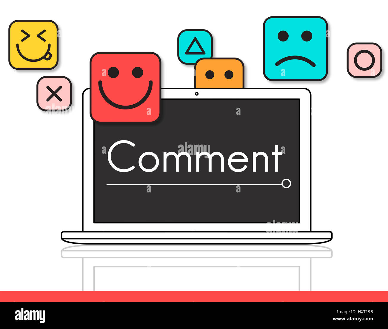 Smiley face computer screen hi-res stock photography and images - Alamy