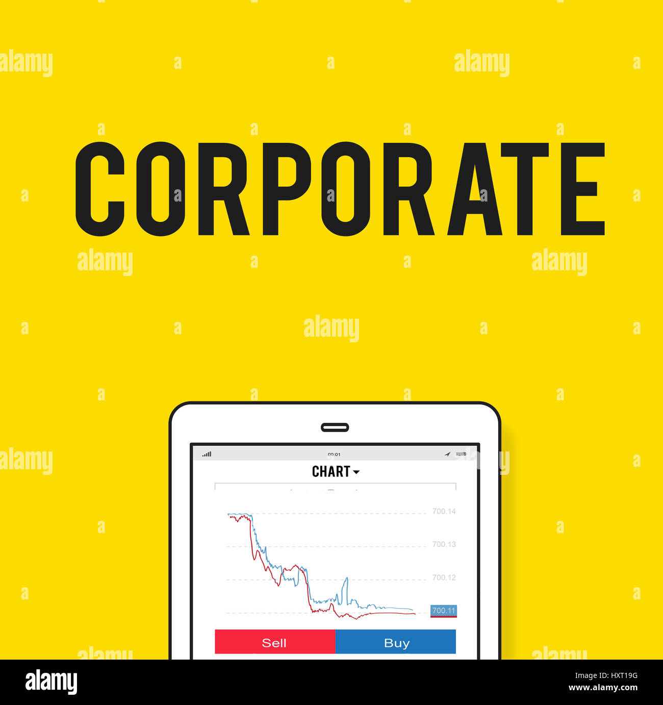 Financial forex business chart report Stock Photo - Alamy