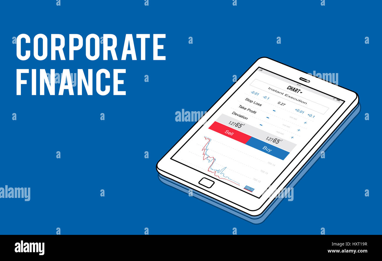 Financial forex business chart report Stock Photo - Alamy