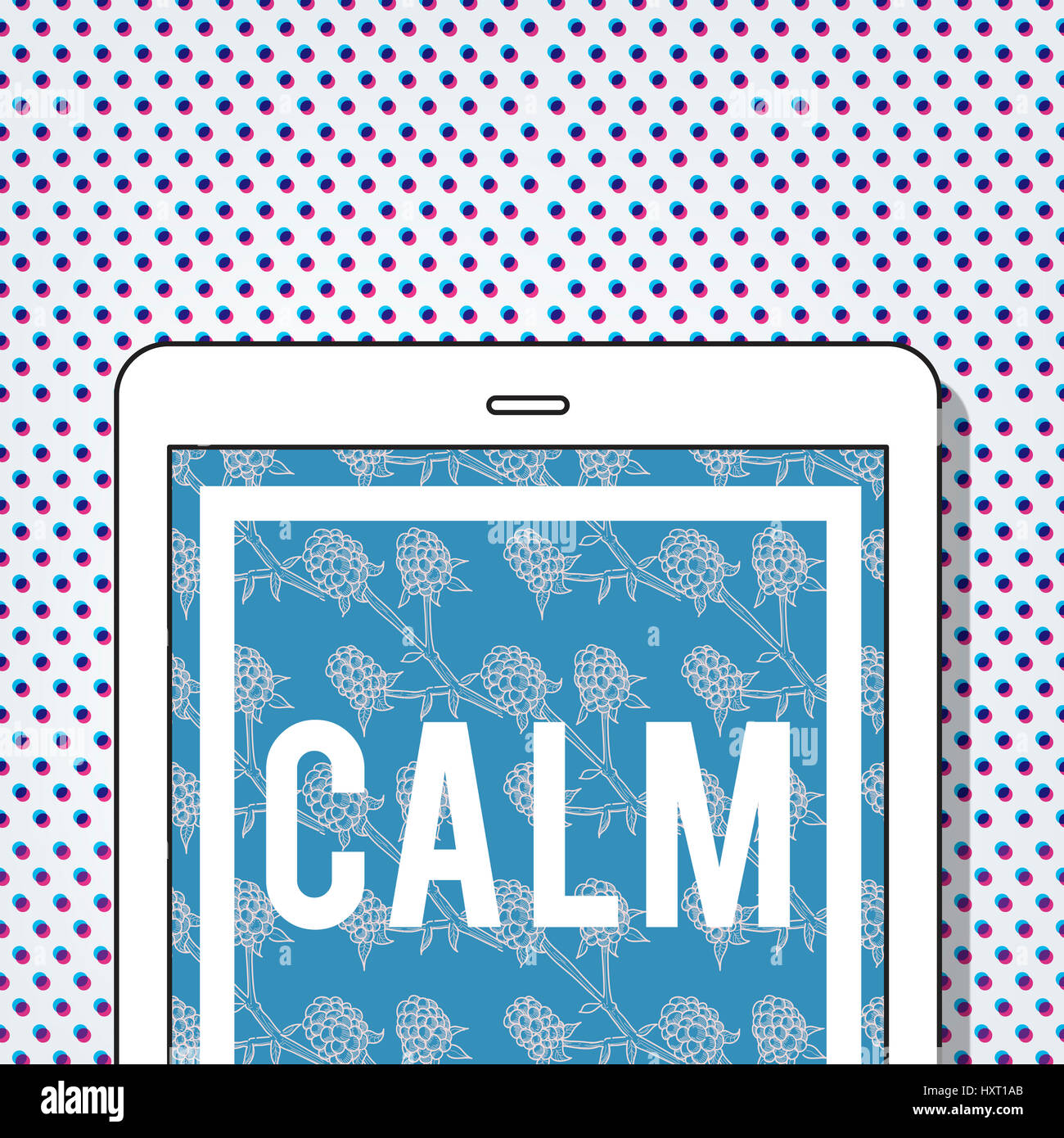 Keep Calm Mindfulness Peaceful Serene Relaxation Stock Photo - Alamy