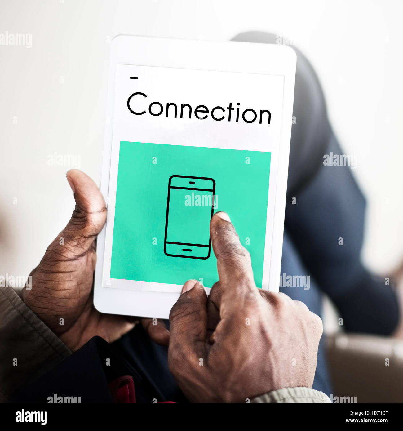 Mobile Phone Telecommunication Social Network Connection Stock Photo ...