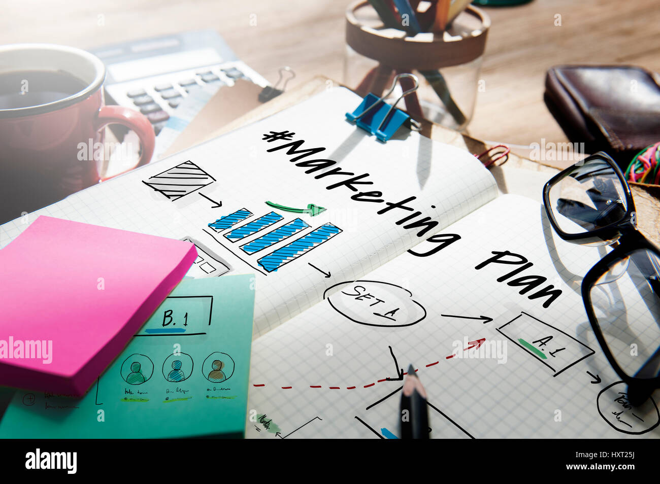 Workflow process sticky hi-res stock photography and images - Alamy