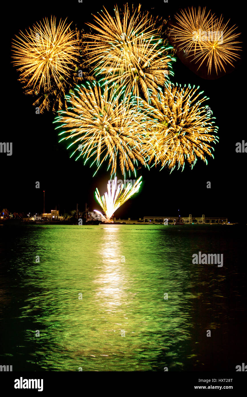 Fireworks explode over christmas hi-res stock photography and images ...