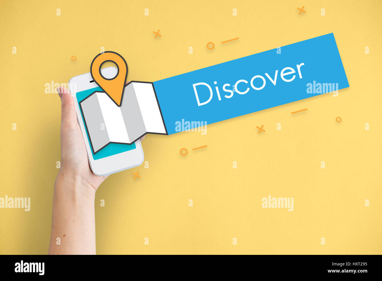 Adventure Destination Discover Location Icon Stock Photo - Alamy