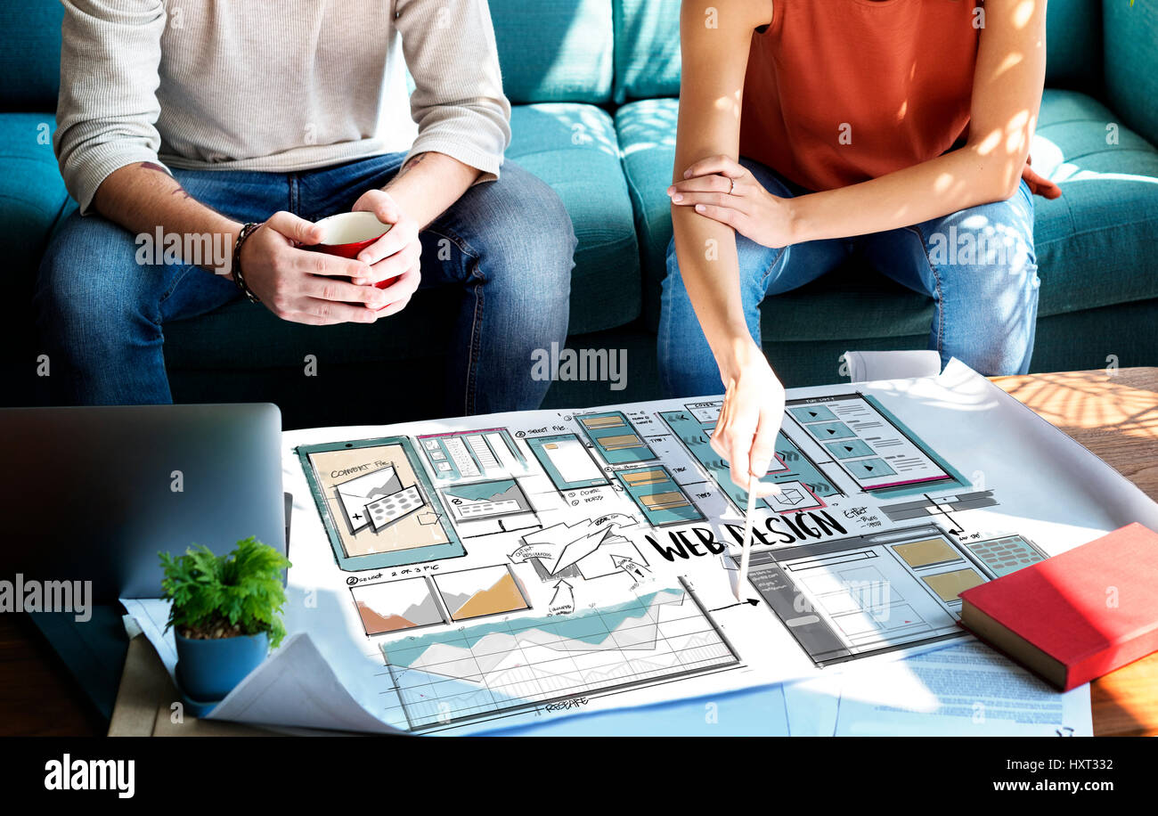 Web Design Internet Layout Software Technology Website Stock Photo - Alamy