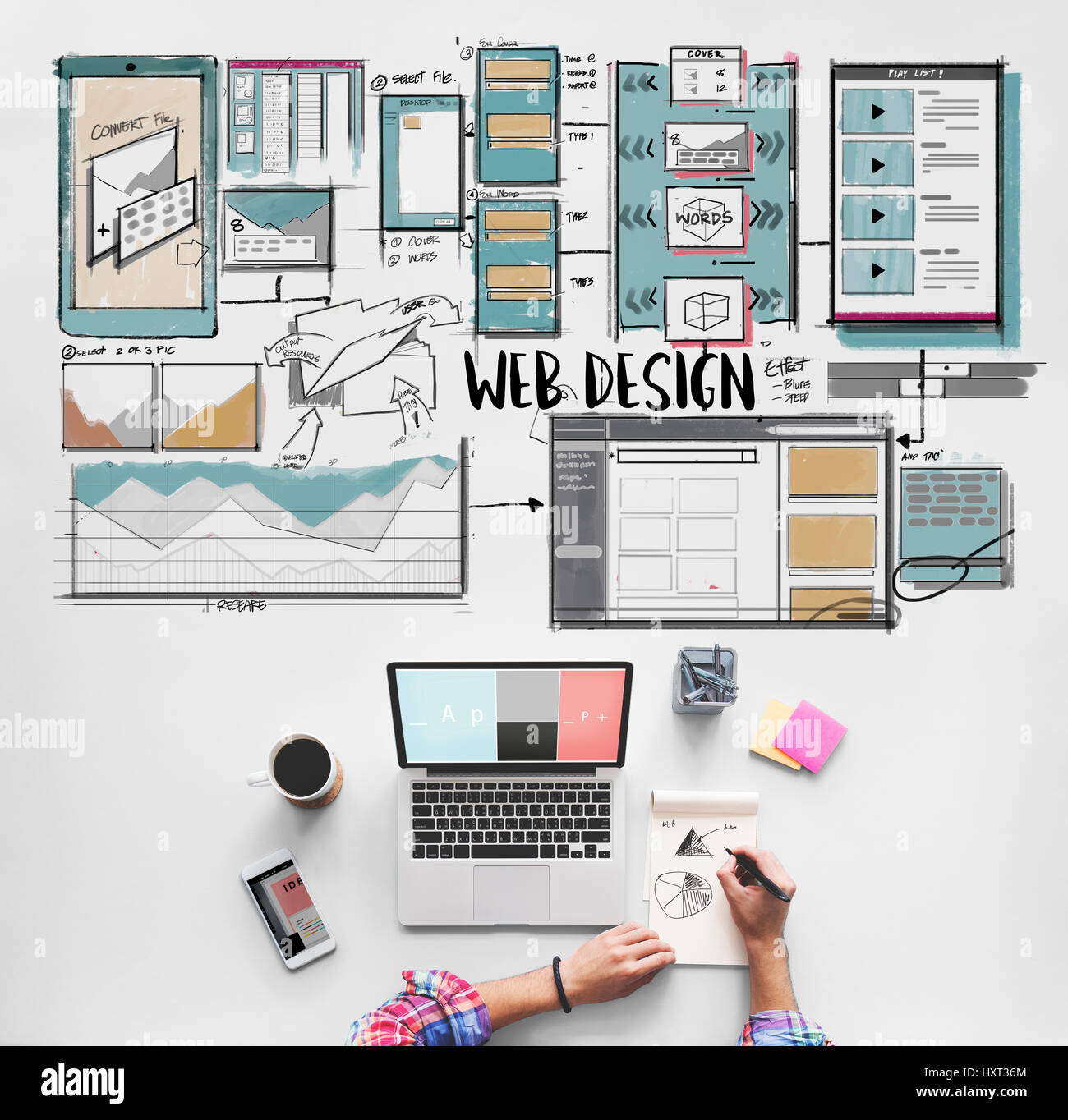 Web Design Internet Layout Software Technology Website Stock Photo - Alamy