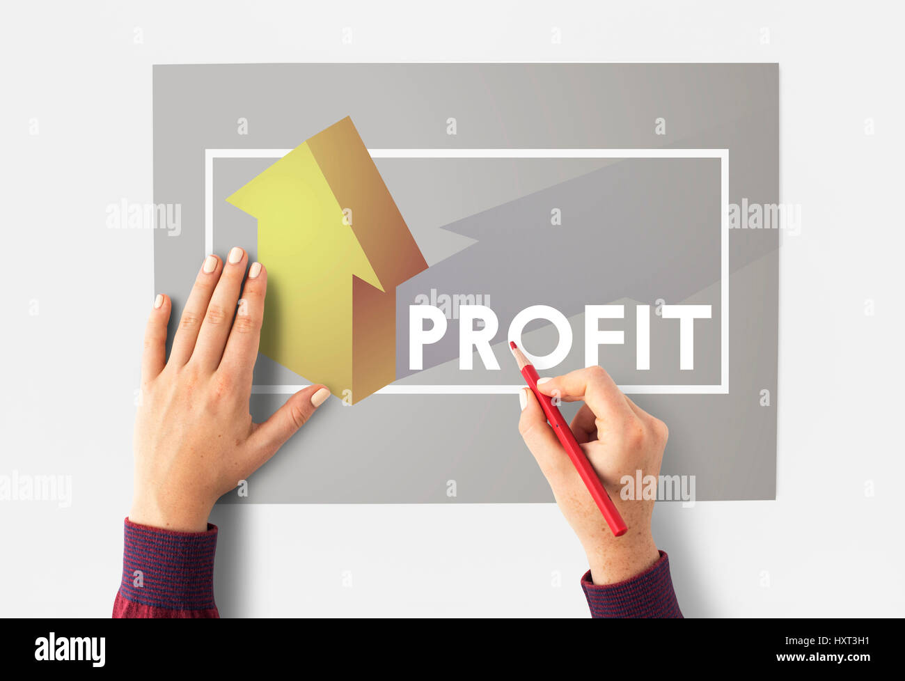 Arrow up Icon Success Increase Concept Stock Photo - Alamy