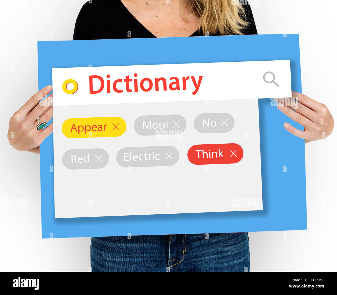 Word search look up random tags Stock Photo - Alamy