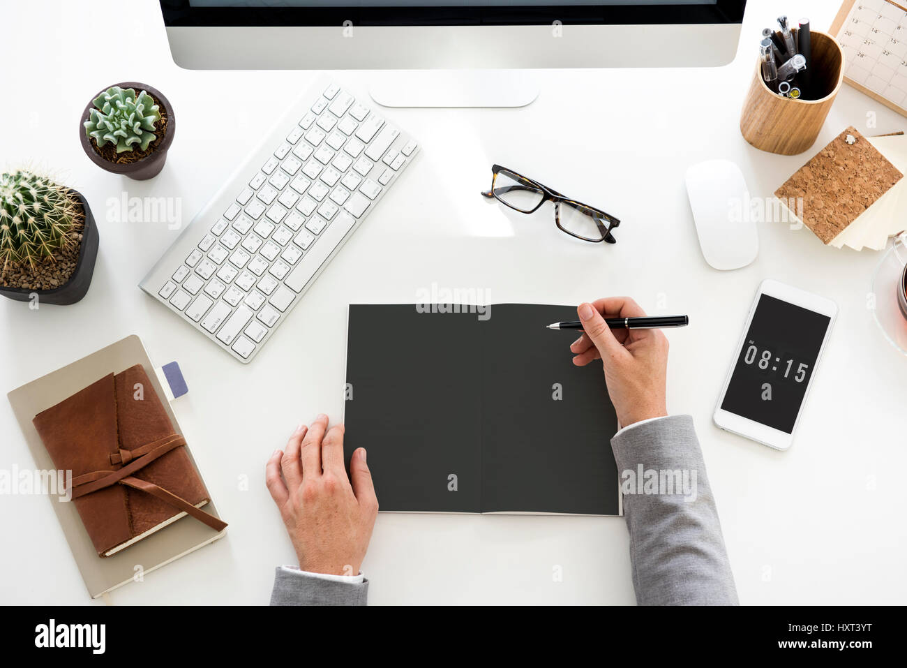 Writing Notes Notebook Work Working Stock Photo - Alamy