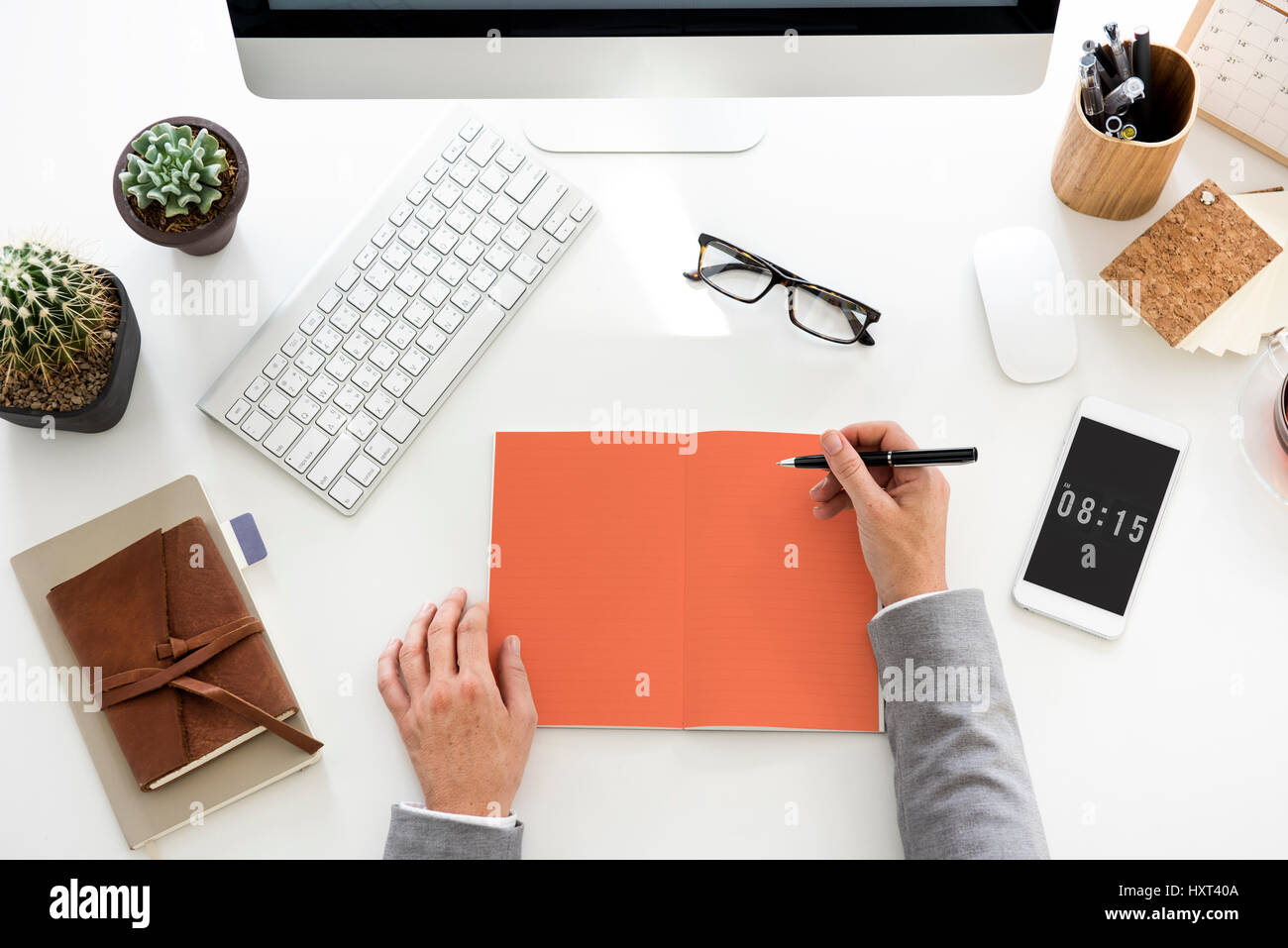 Writing Notes Notebook Work Working Stock Photo - Alamy