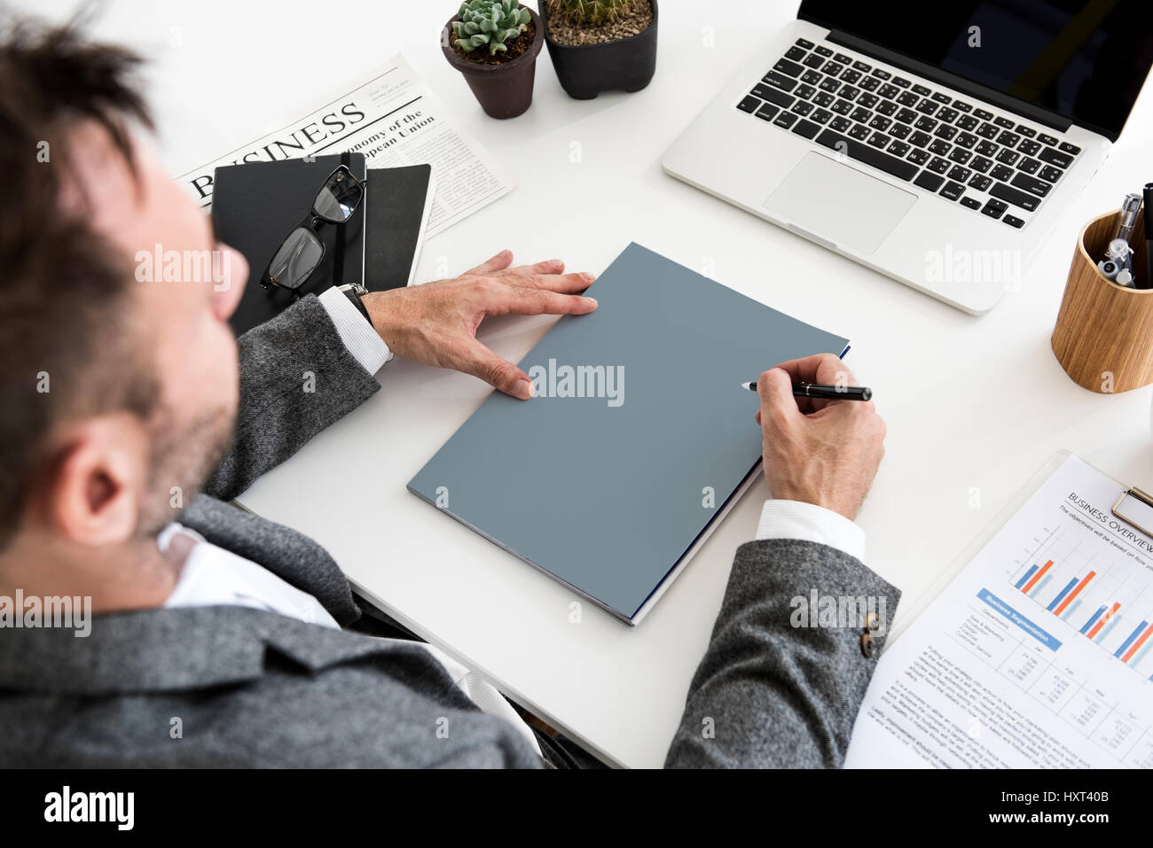 Writing Notes Notebook Work Working Stock Photo - Alamy