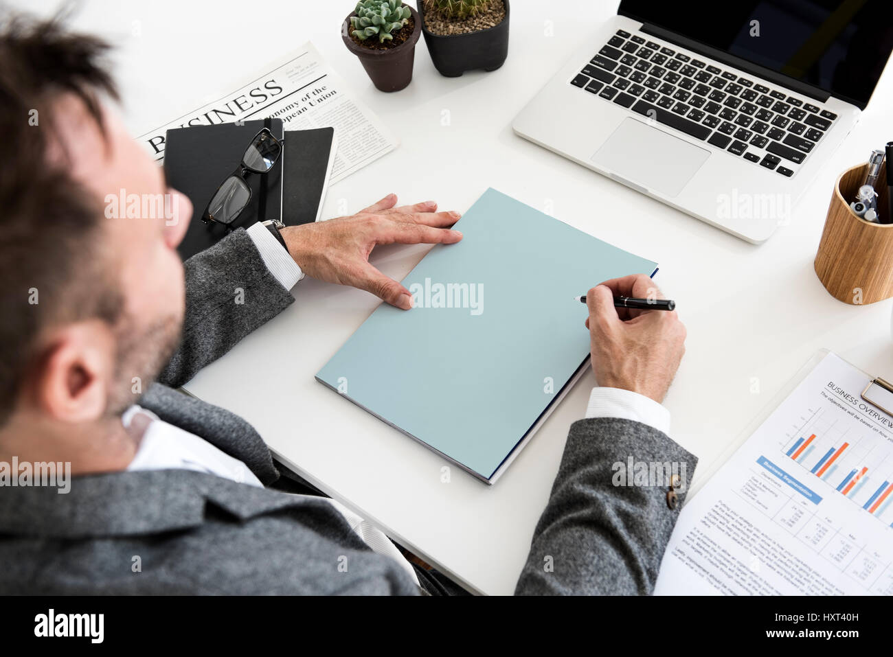 Writing Notes Notebook Work Working Stock Photo - Alamy