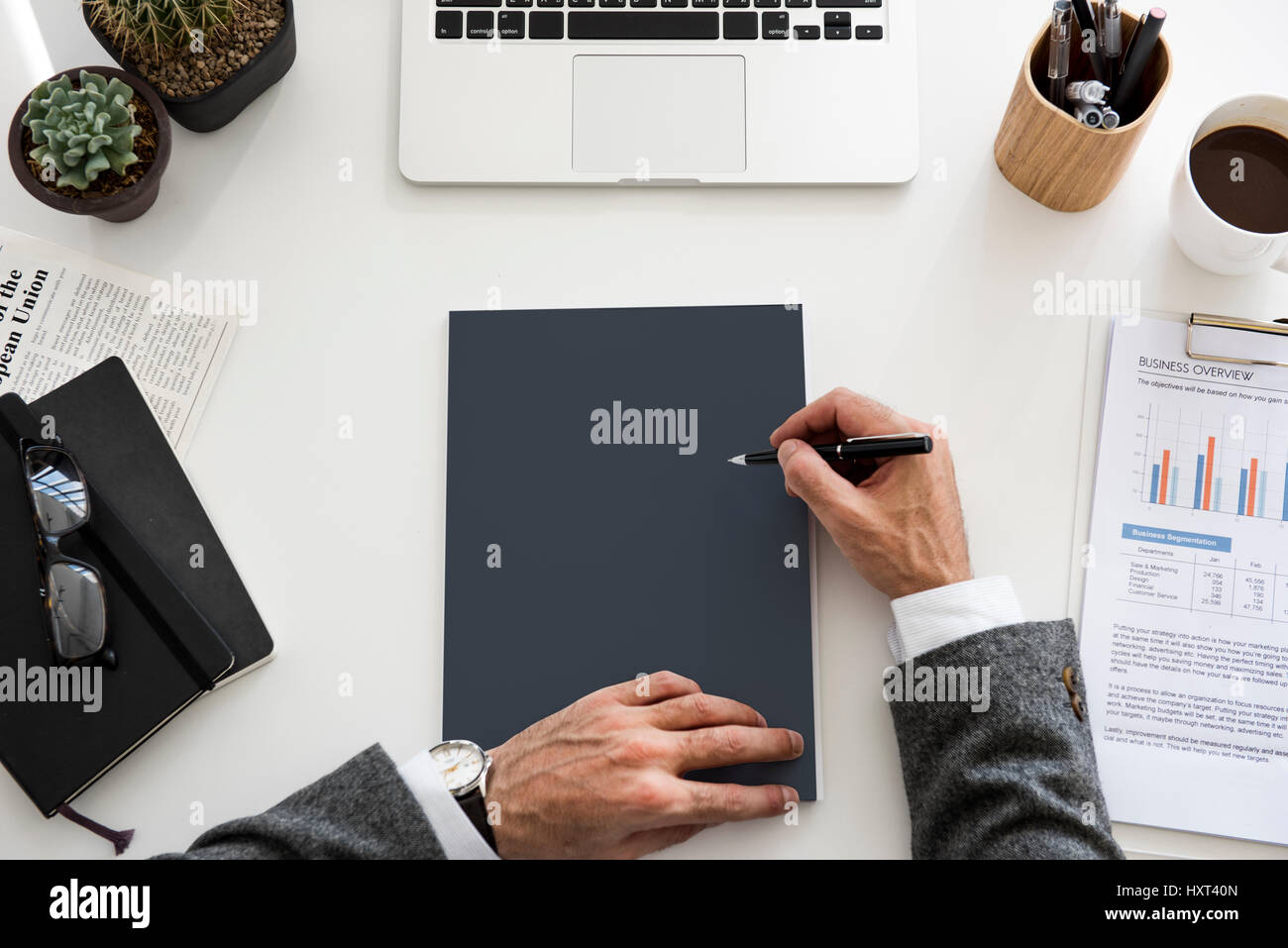 Writing Notes Notebook Work Working Stock Photo - Alamy