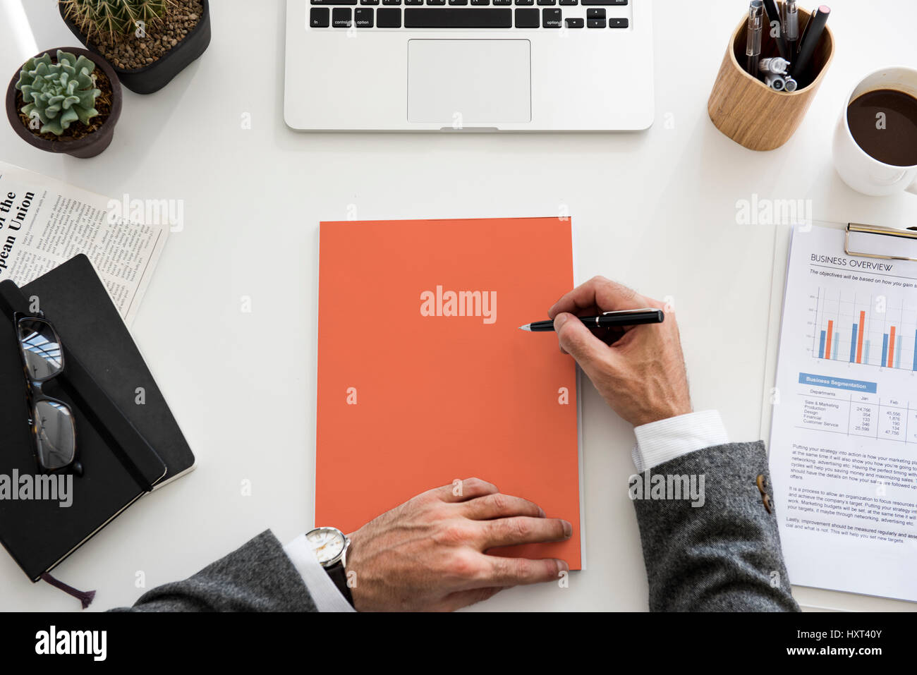 Writing Notes Notebook Work Working Stock Photo - Alamy