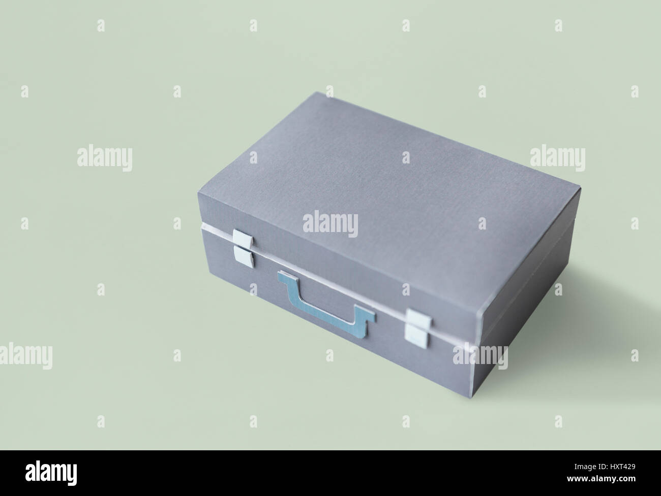 Closed suitcase in grey hi-res stock photography and images - Alamy