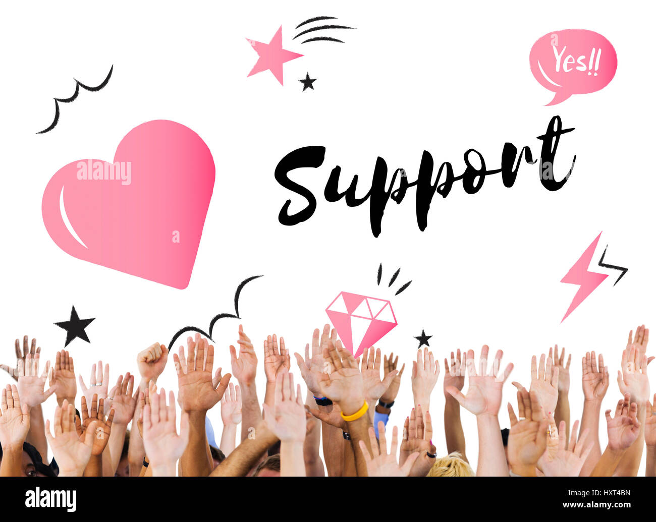 Charity Donation Heart Graphic Concept Stock Photo - Alamy
