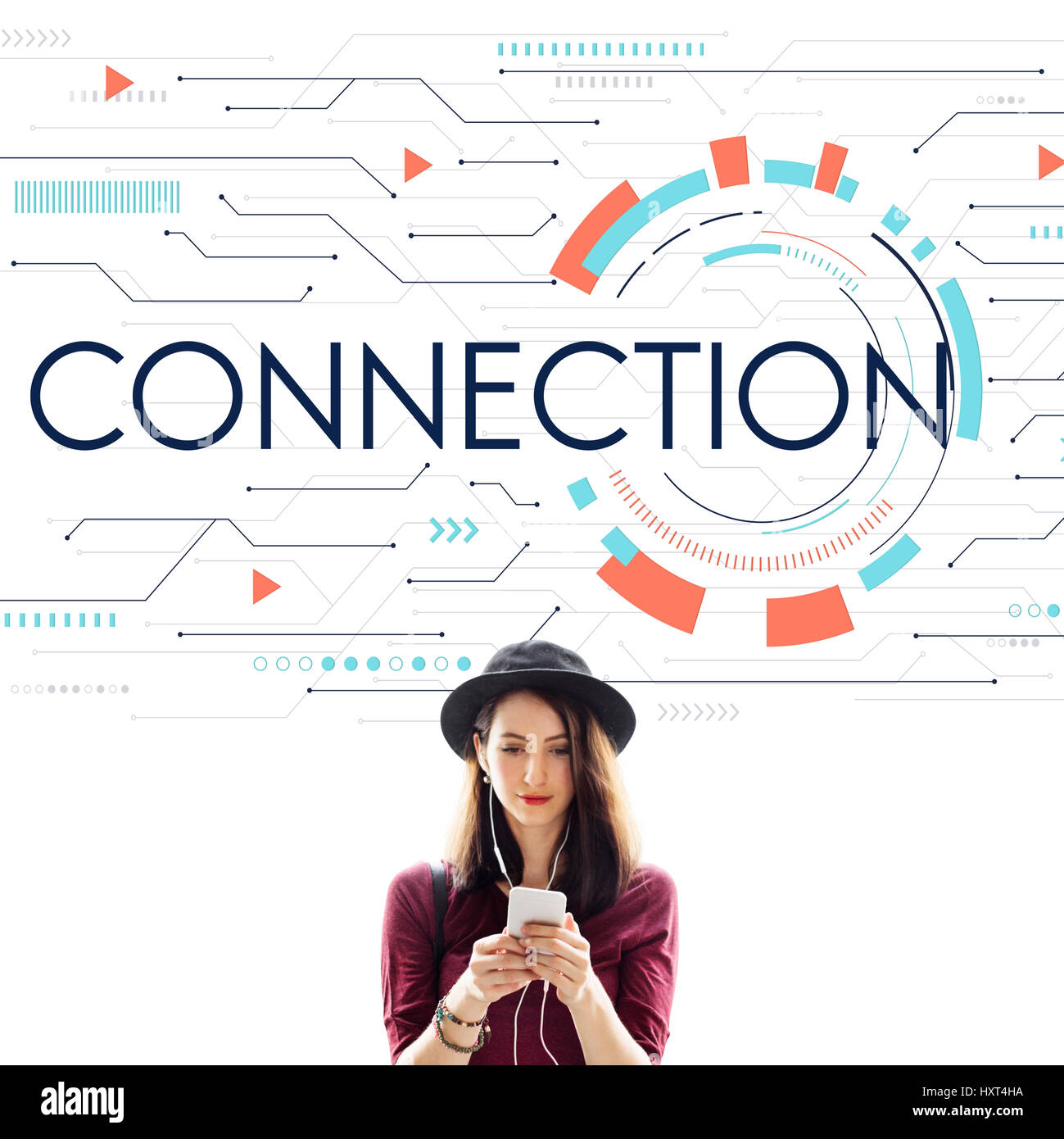 Get In Touch Connection Communication Icon Stock Photo - Alamy