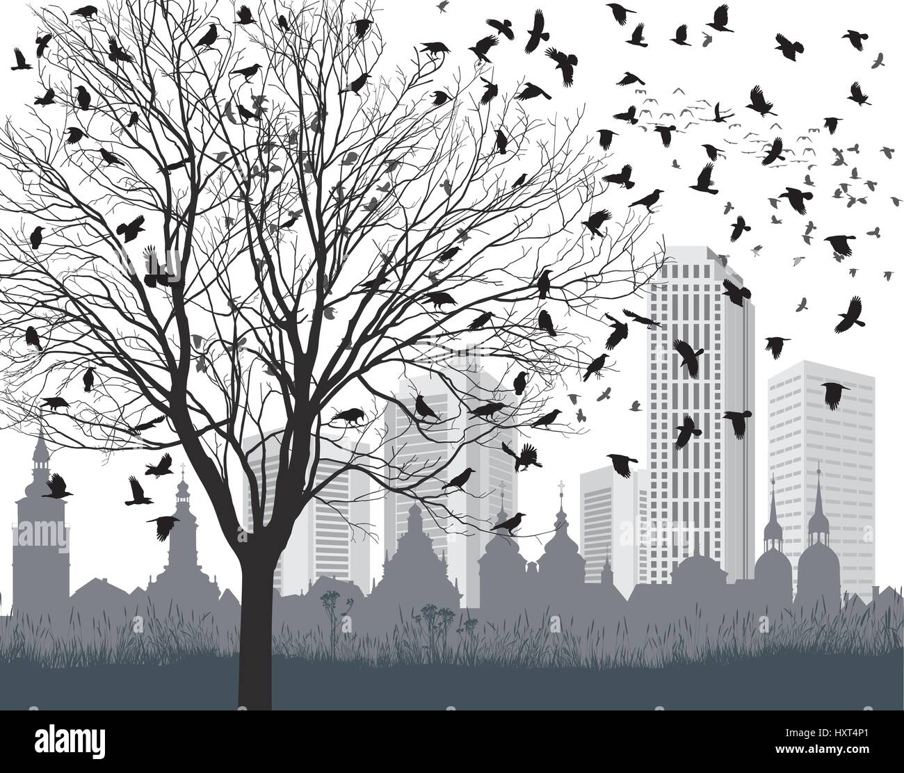 Raven tower Stock Vector Images - Alamy