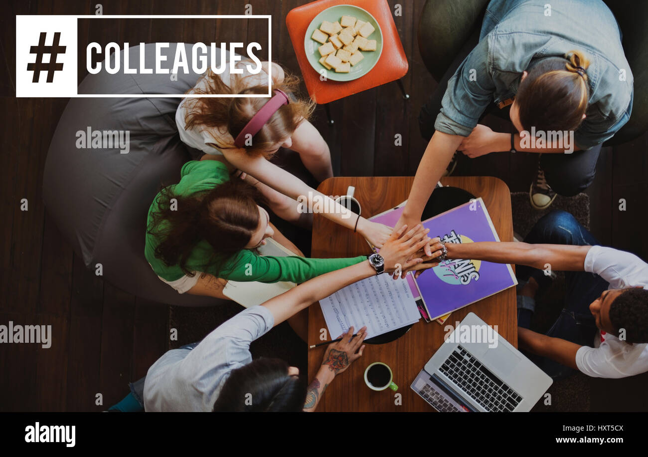 Colleagues unity collaboration teamwork hi-res stock photography and ...
