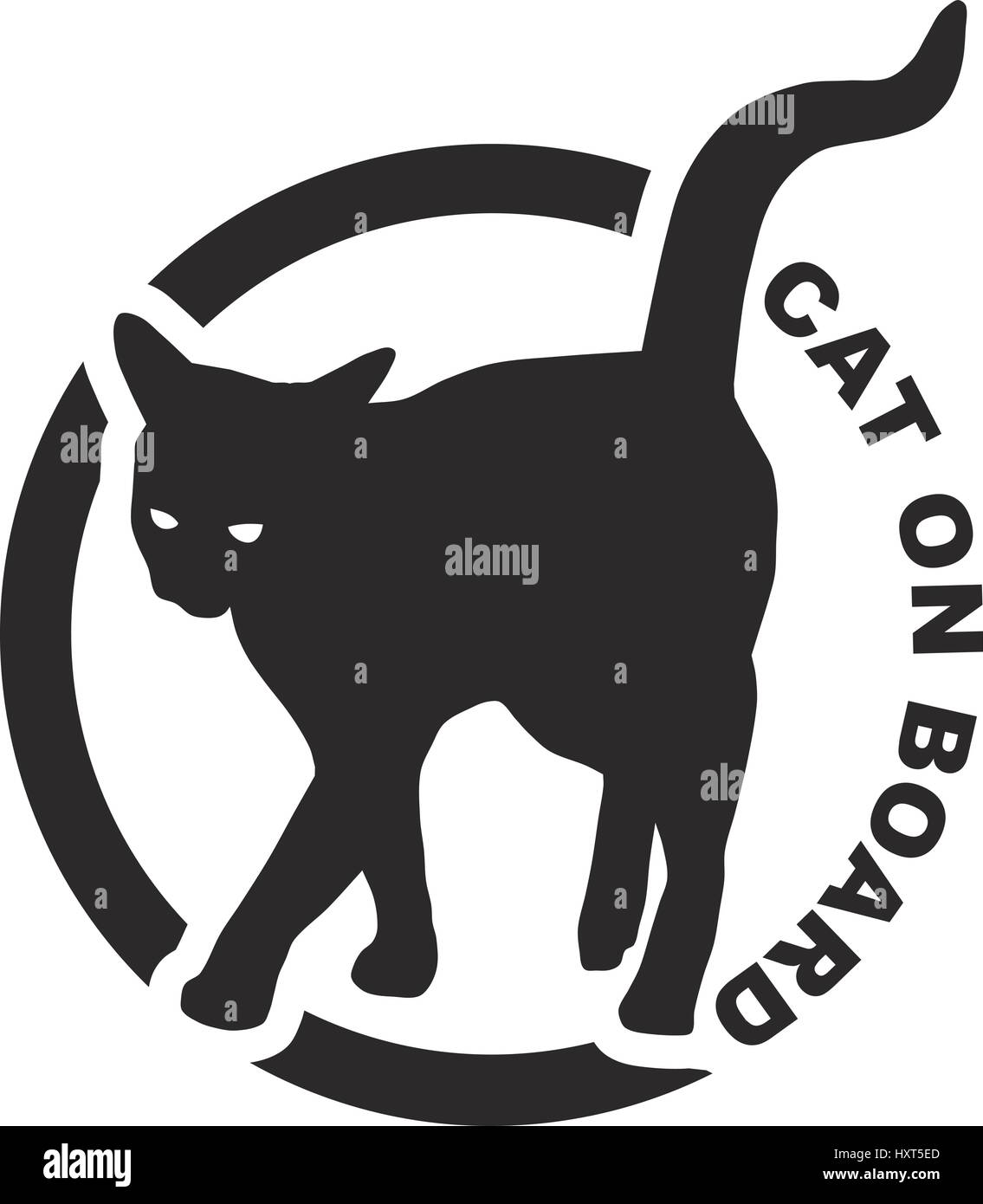 Cat car window Stock Vector Images - Alamy