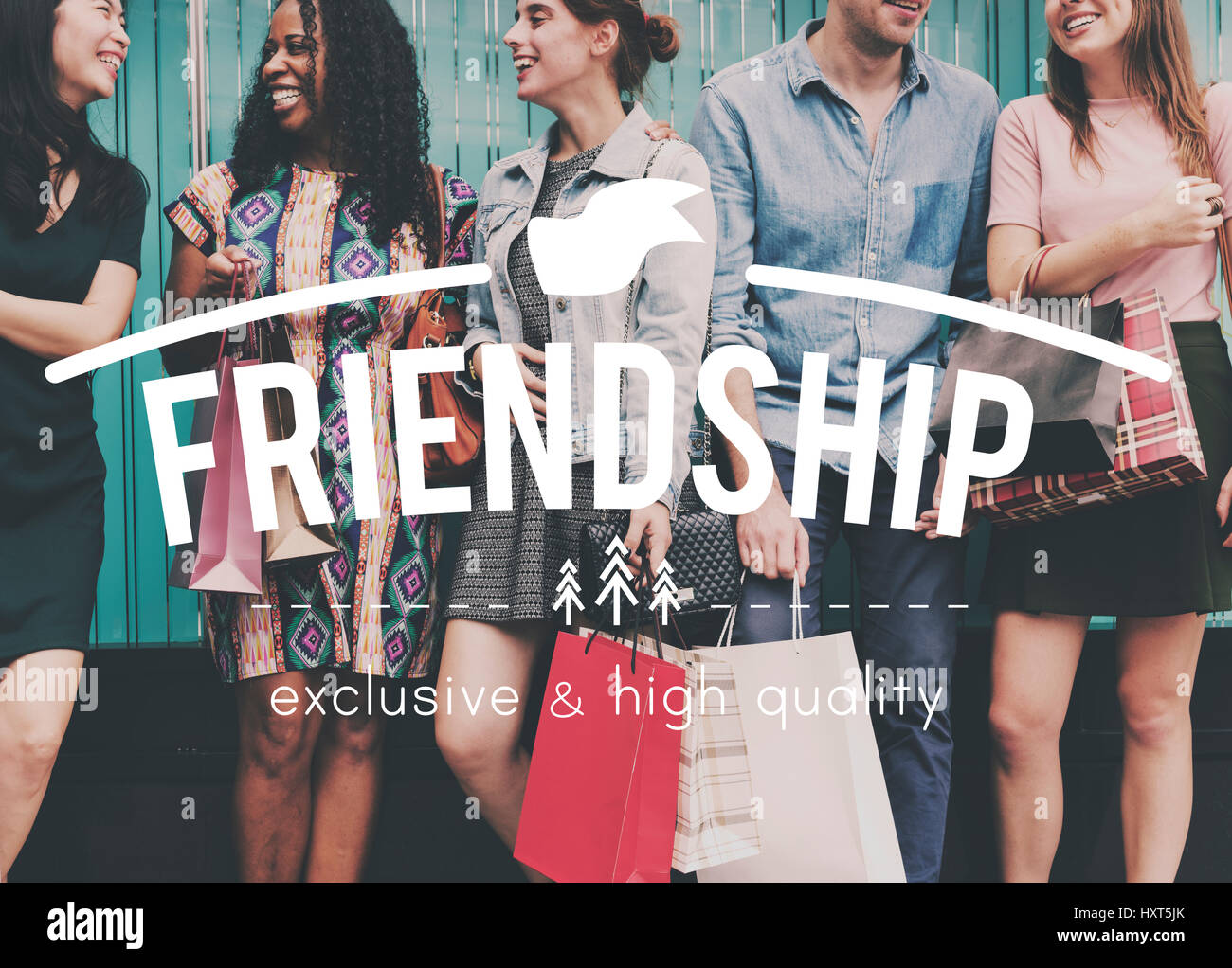 Commerce Fabulous Life Shopping Together Stock Photo - Alamy