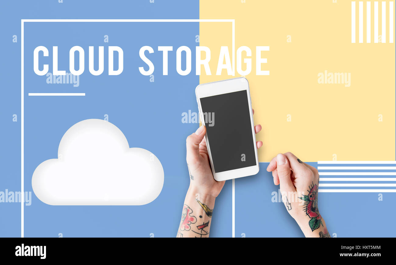 Download Network Sync Cloud Storage Stock Photo - Alamy