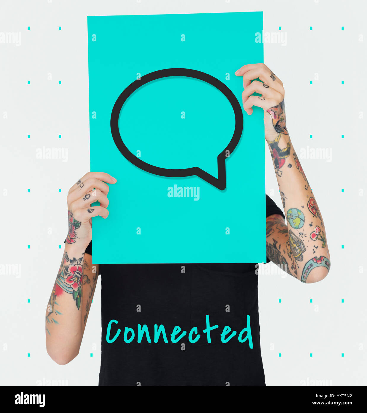 Speech Bubble Contacts Communication Connection Stock Photo - Alamy