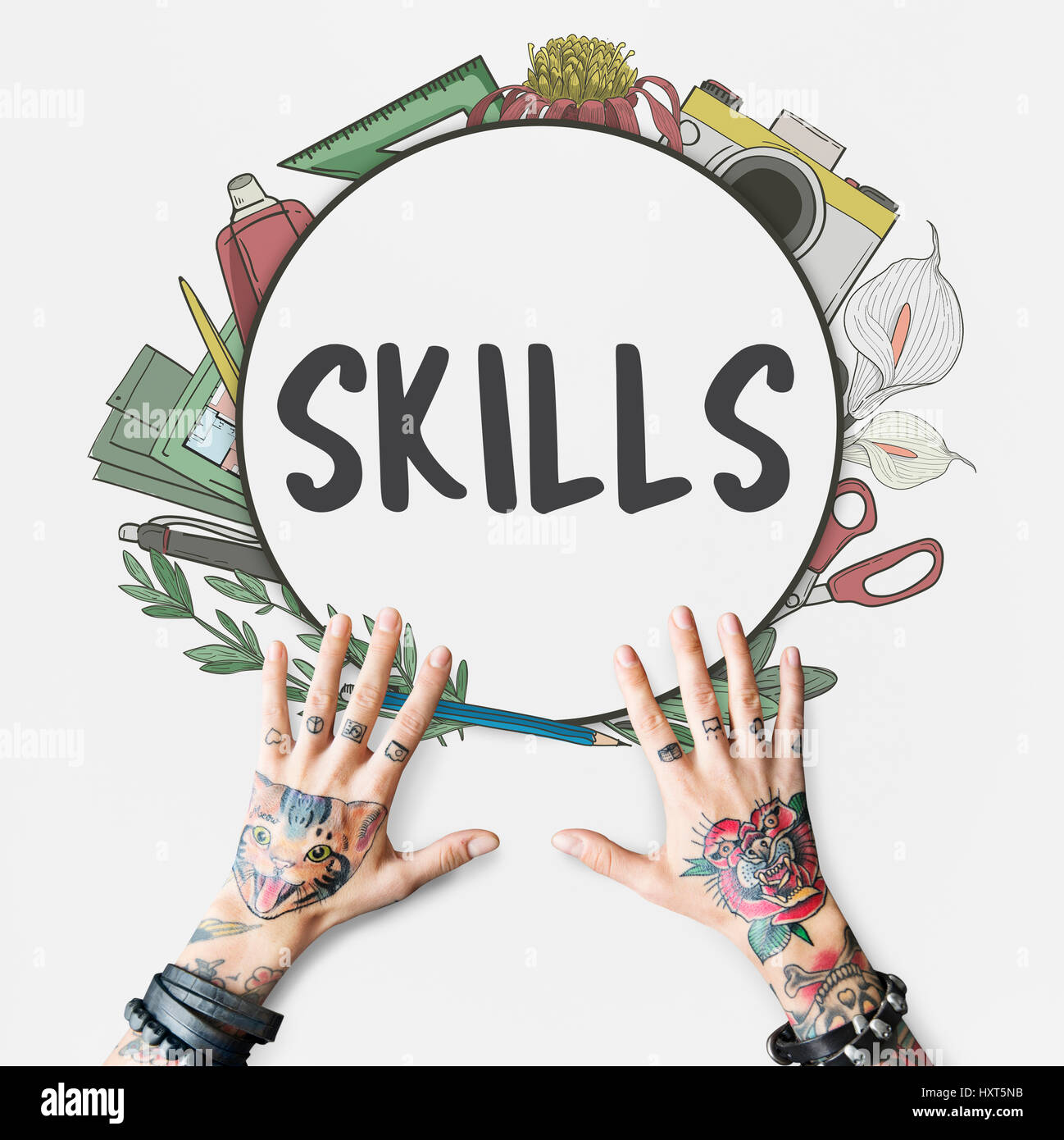 Handcraft Handmade DIY Skills Drawing Stock Photo - Alamy