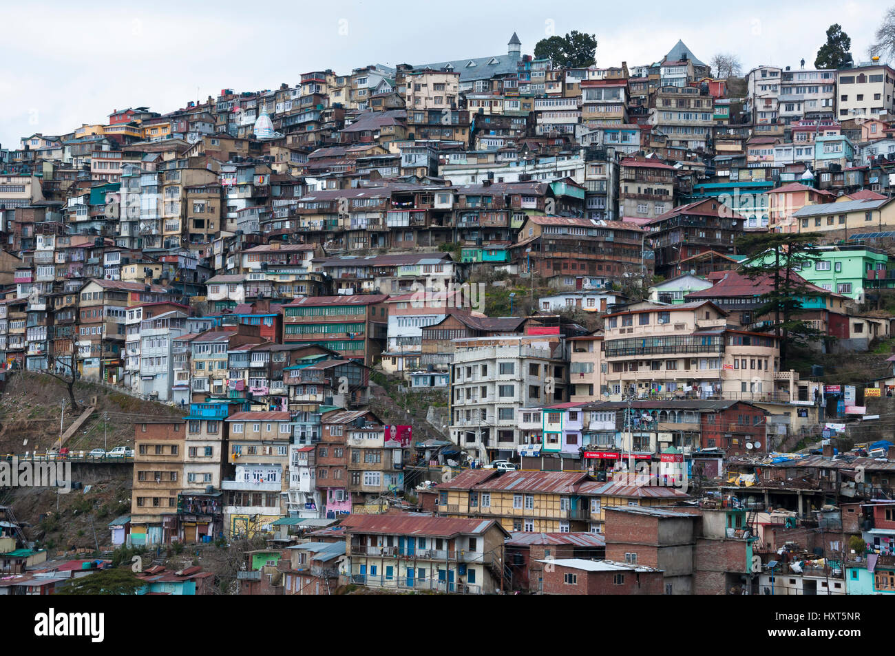 Overcrowded Indian City