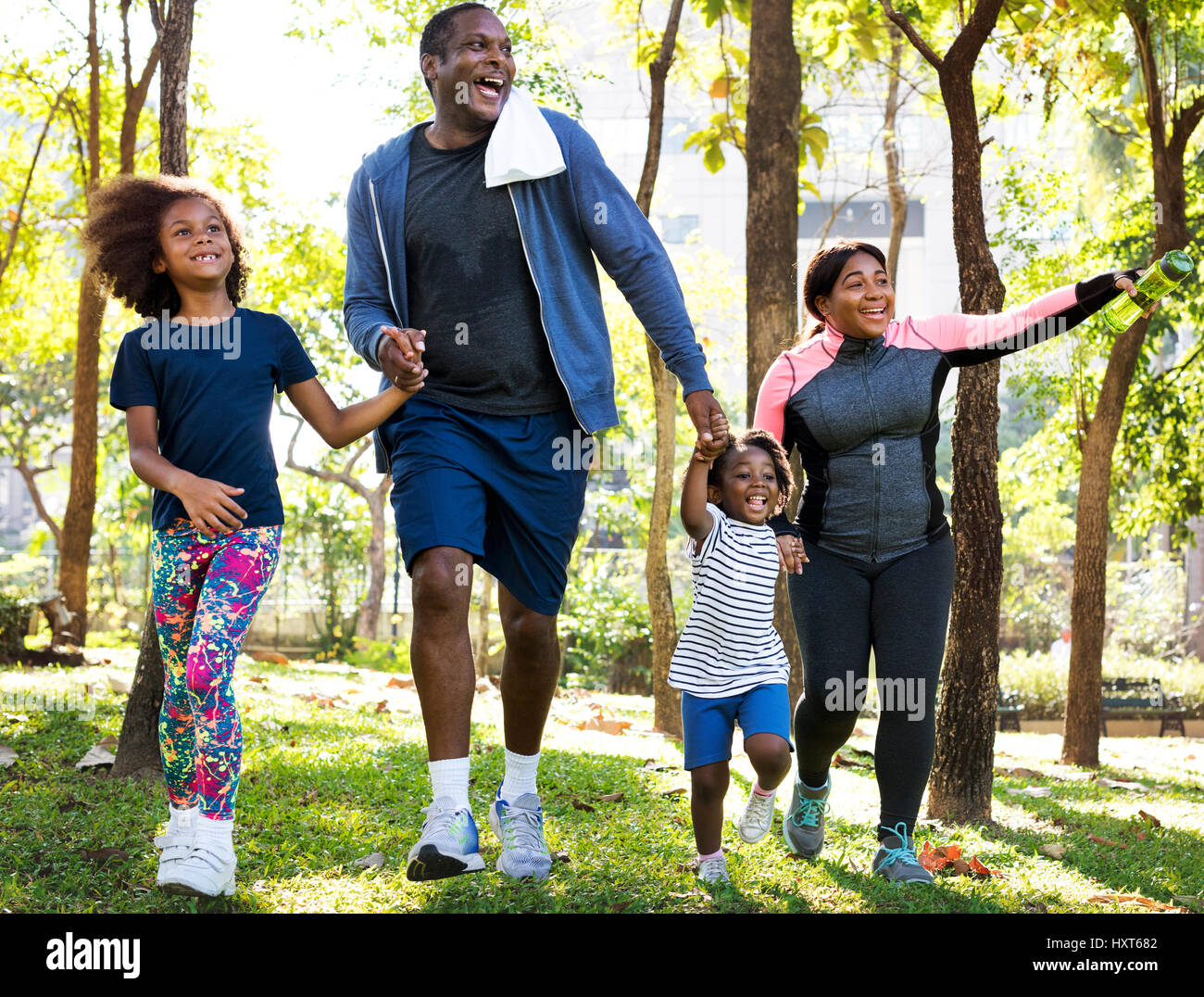 Exercise Activity Family Outdoors Vitality Healthy Stock Photo - Alamy