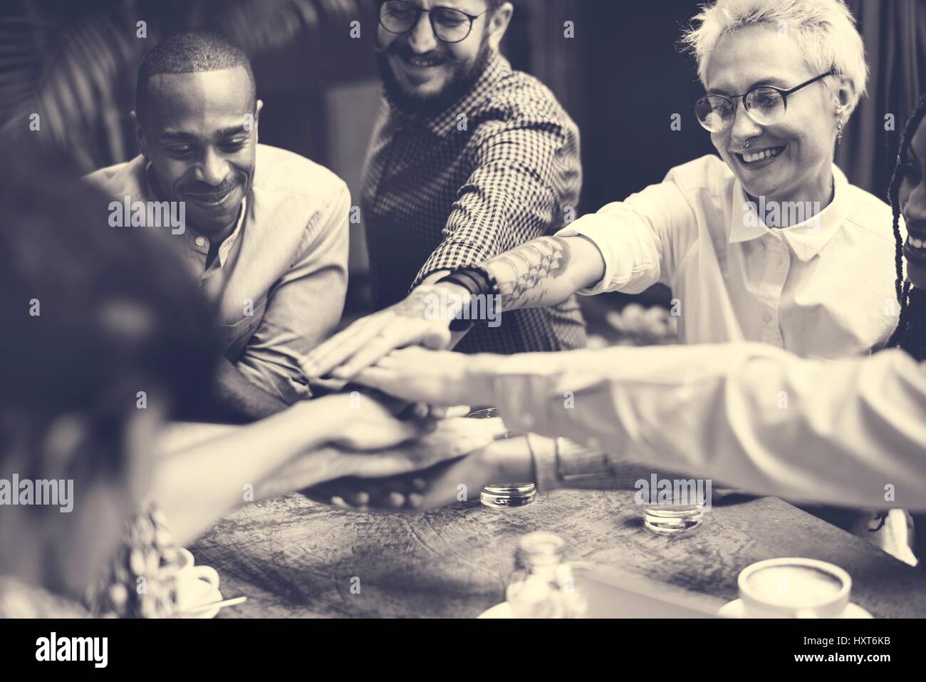 Collaboration Connection Team Brainstorming Unity Stock Photo - Alamy