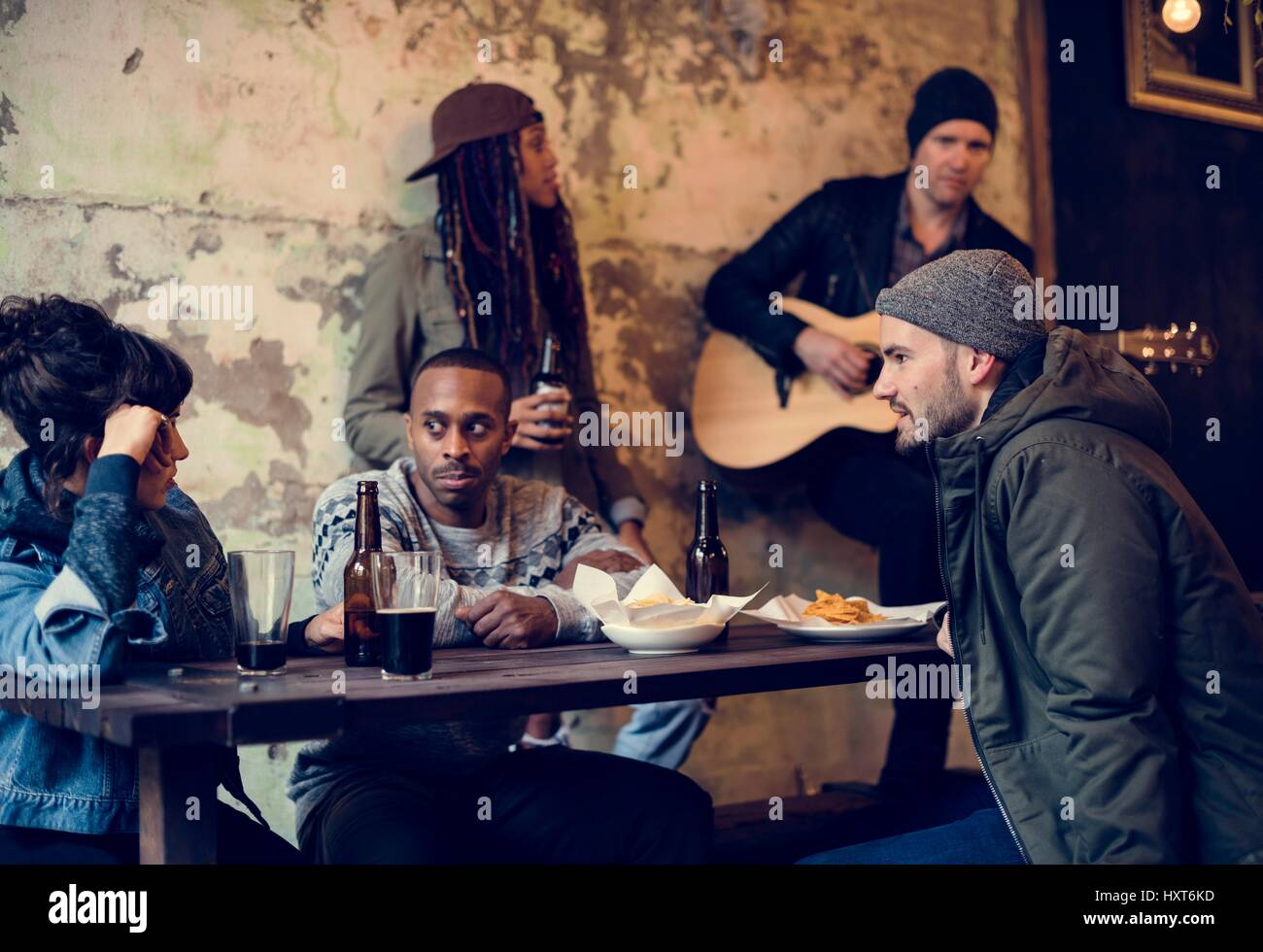 Hang out together men hi-res stock photography and images - Alamy