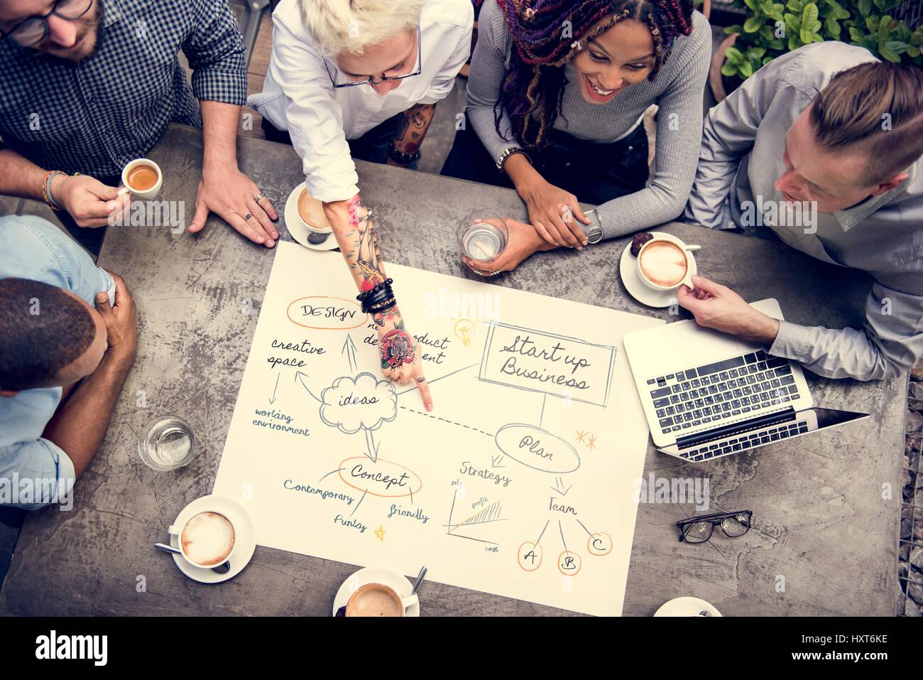 Collaboration Connection Team Brainstorming Unity Stock Photo - Alamy