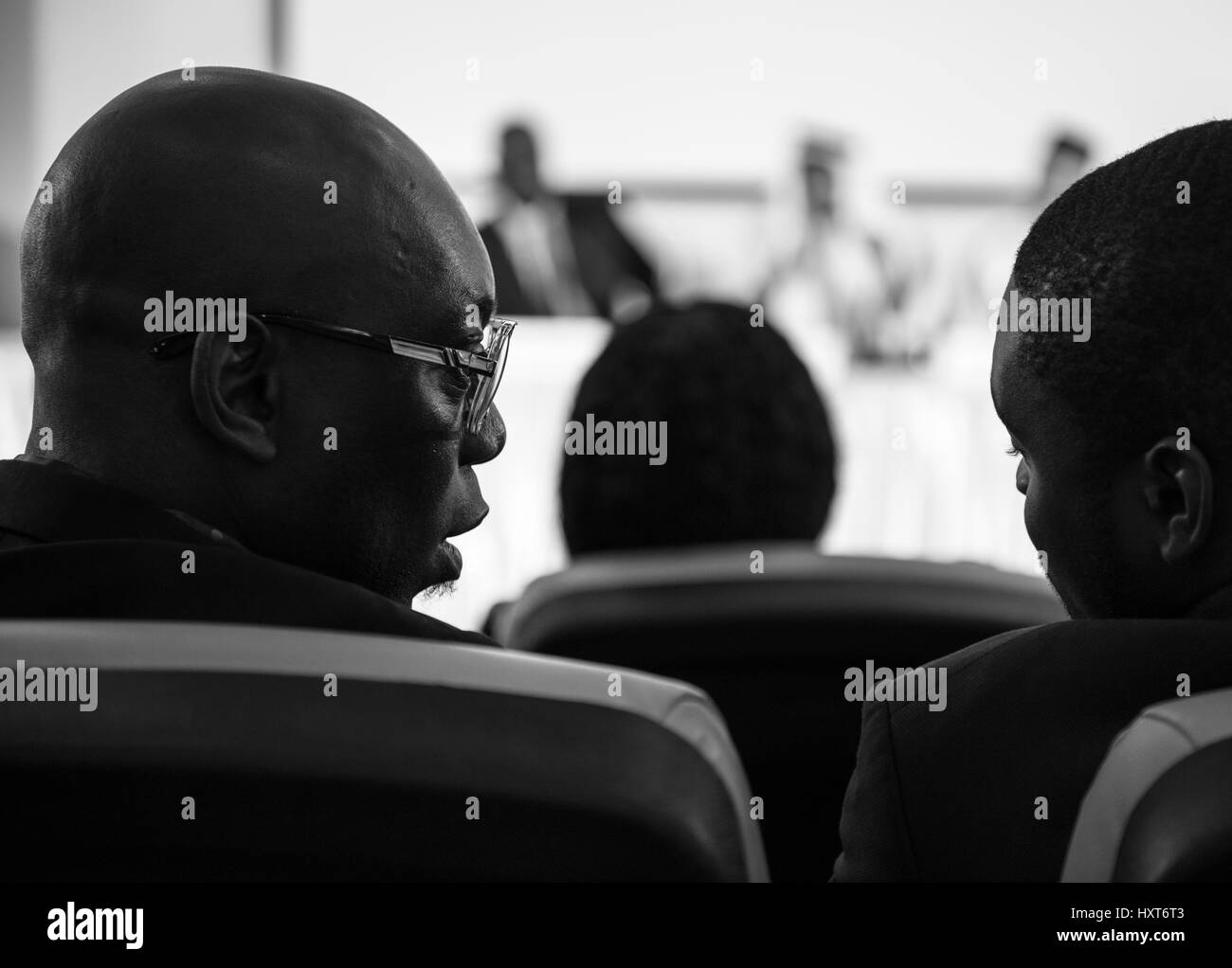 Audience Listen Presentation International Conference Stock Photo - Alamy