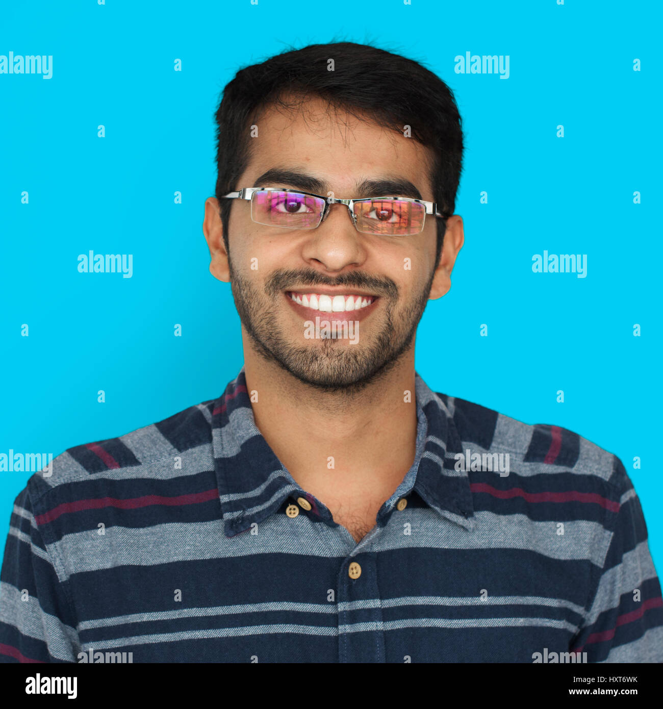 Indian man smiling hi-res stock photography and images - Alamy