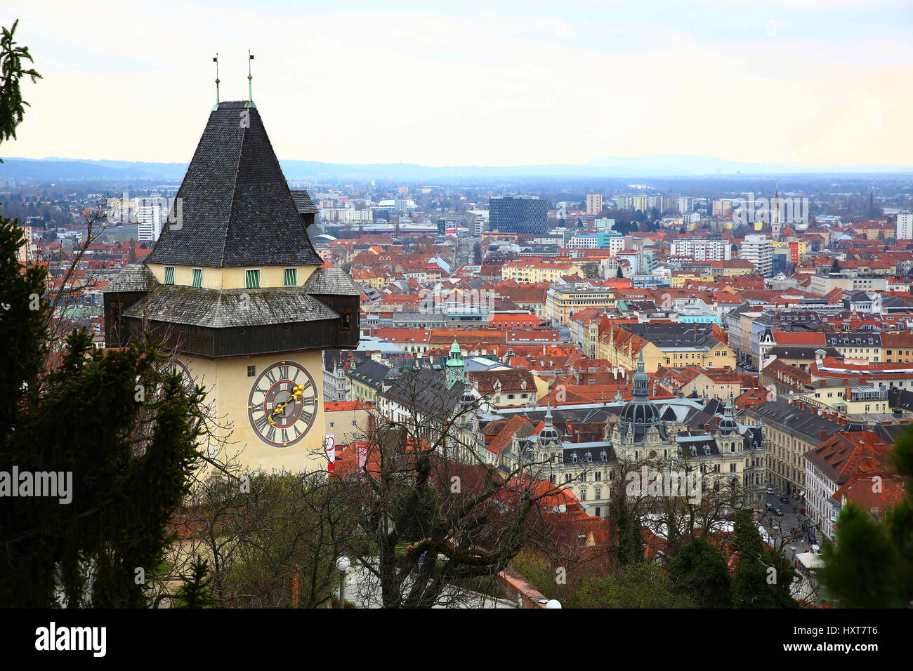 Graz. 21st Mar, 2017. Photo taken on March 21, 2017 shows the ancient ...