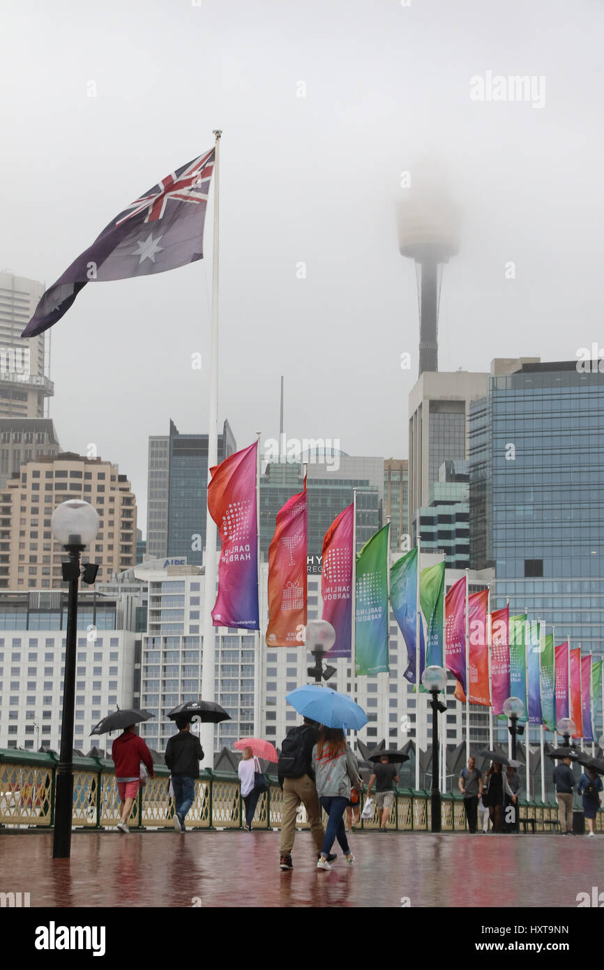 Sydney, Australia. 30th Mar, 2017. The remnants of ‘Cyclone Debbie ...